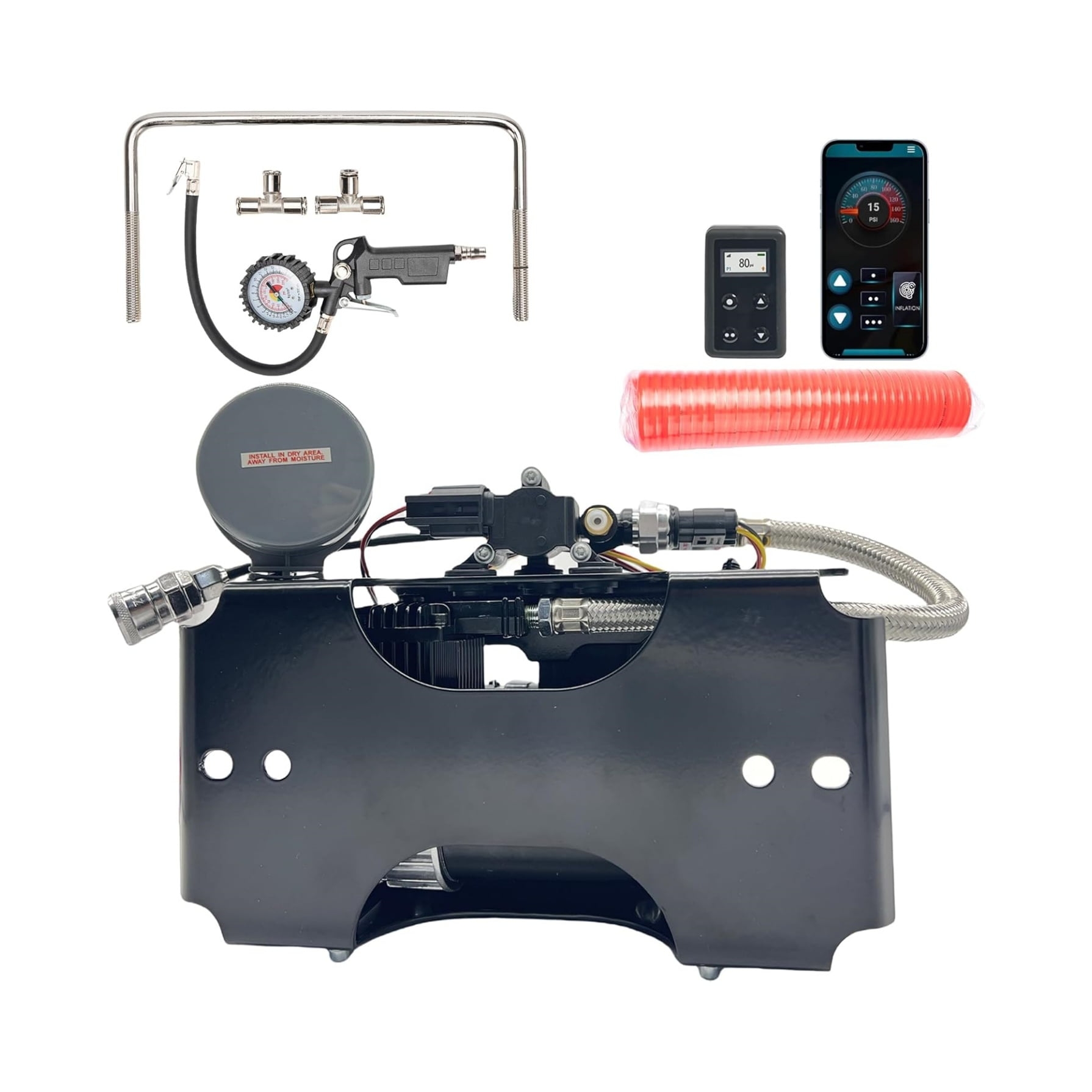 On Board Air Compressor System 25980EZ, Upgraded Wireless Compressor ...