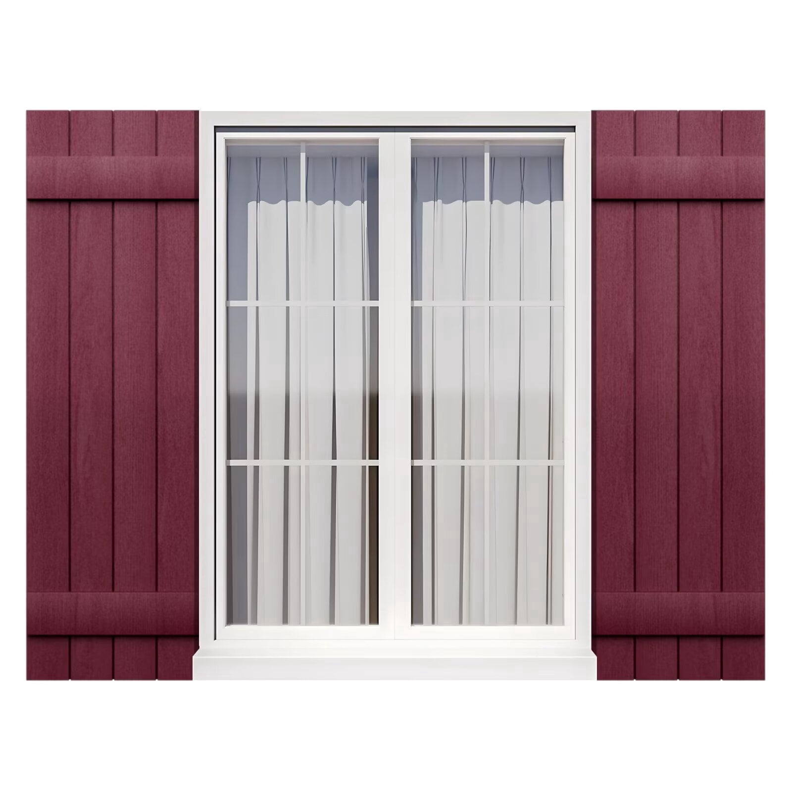 Board and Batten Exterior Window Shutters - Weather-Resistant ...