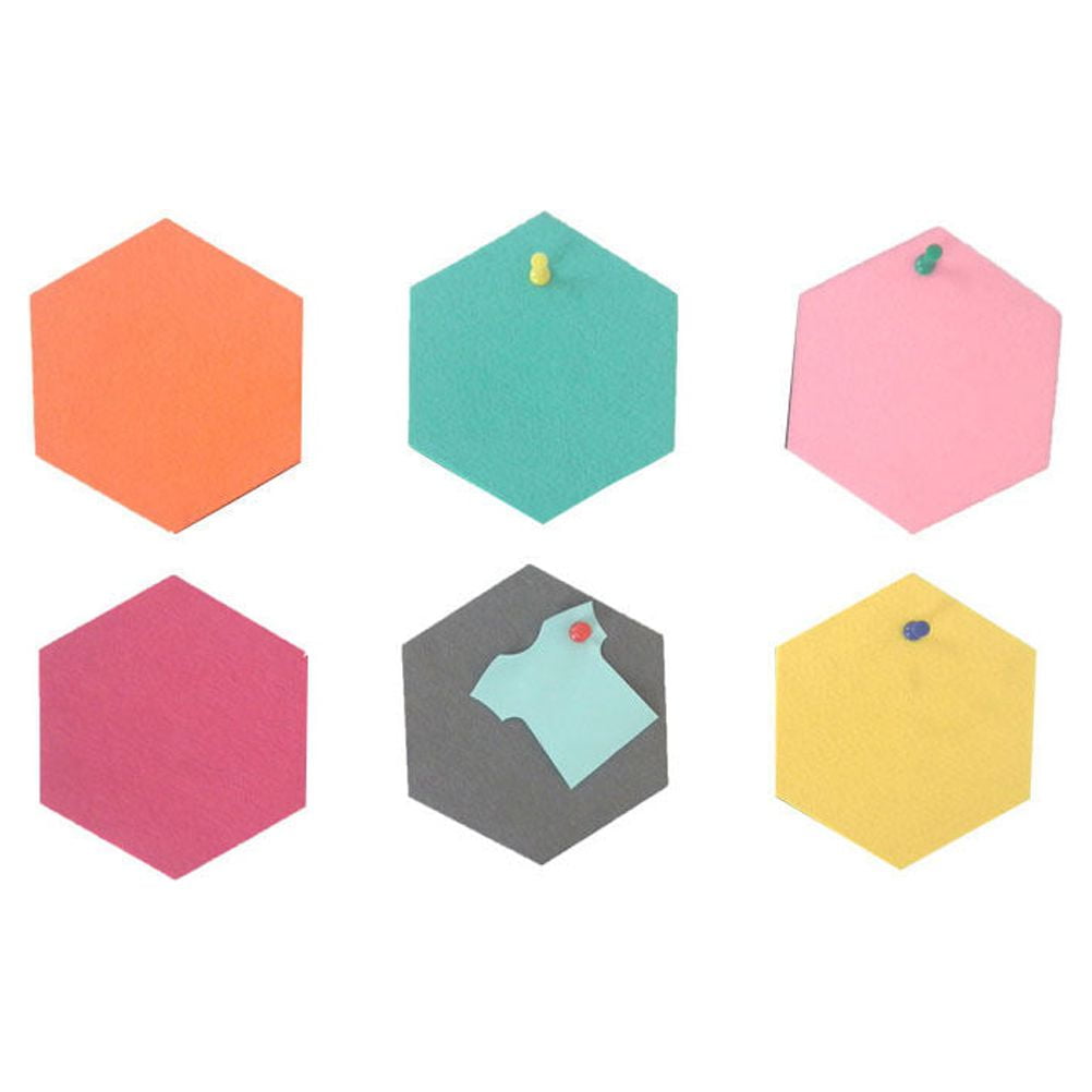 Board Felt Wall Cork Memo Display Decoration Hexagon Note Photo ...