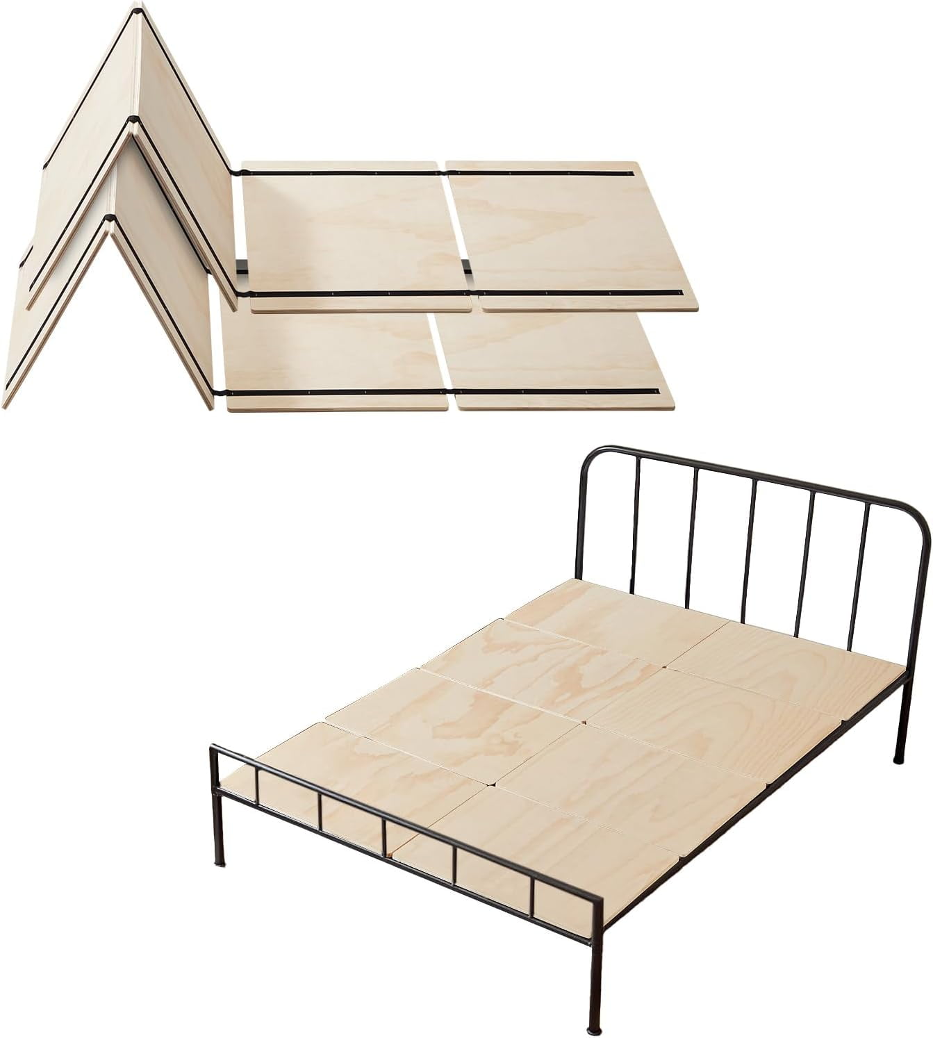 Board Full Size, 51" x 71" Box Spring, 0.4" Thicker Wooden Bed Boards ...