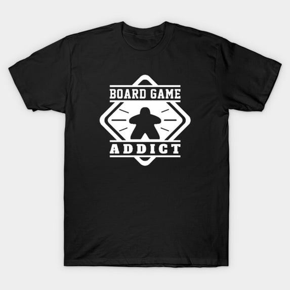 Board Game Addict Tabletop Nerd Geek Meeples Collector Slogan Text ...