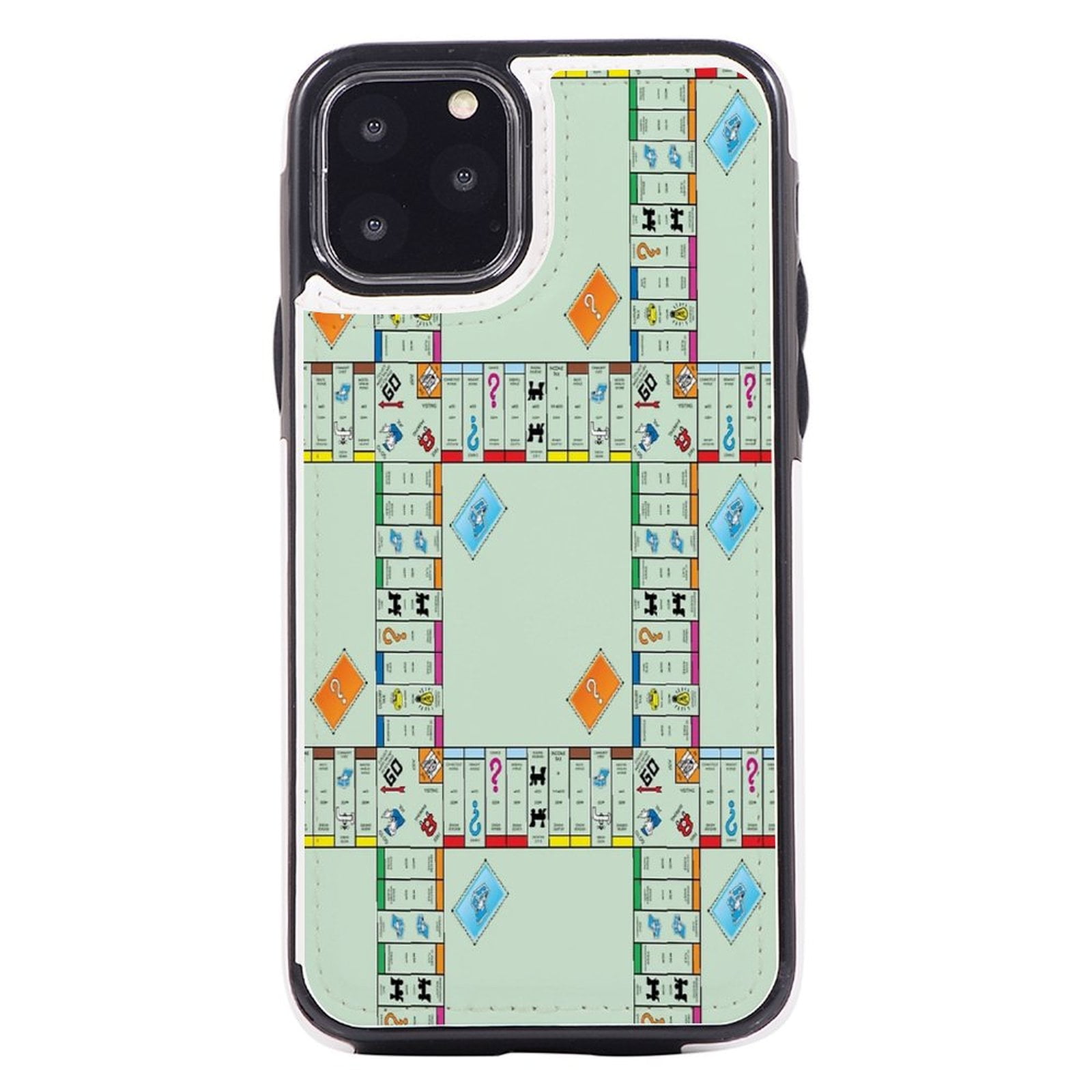 Board Game Board Monopoly Leather Wallet Case for iPhone 16 15 14 13 12 ...