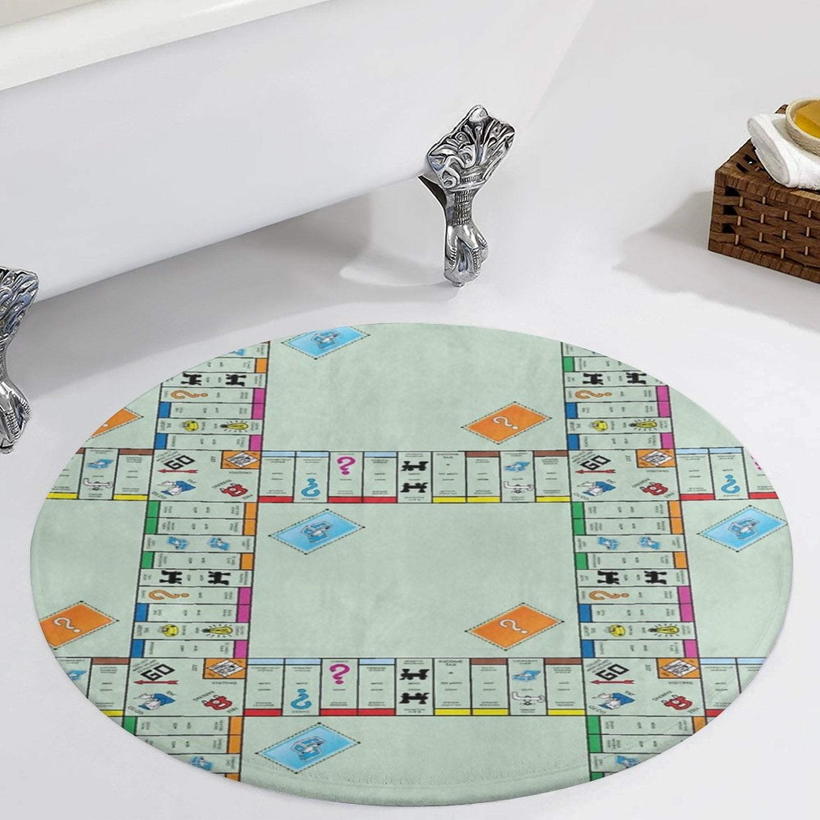 Board Game Board Monopoly Round Carpet Circle Rug Outdoor Patio Area ...