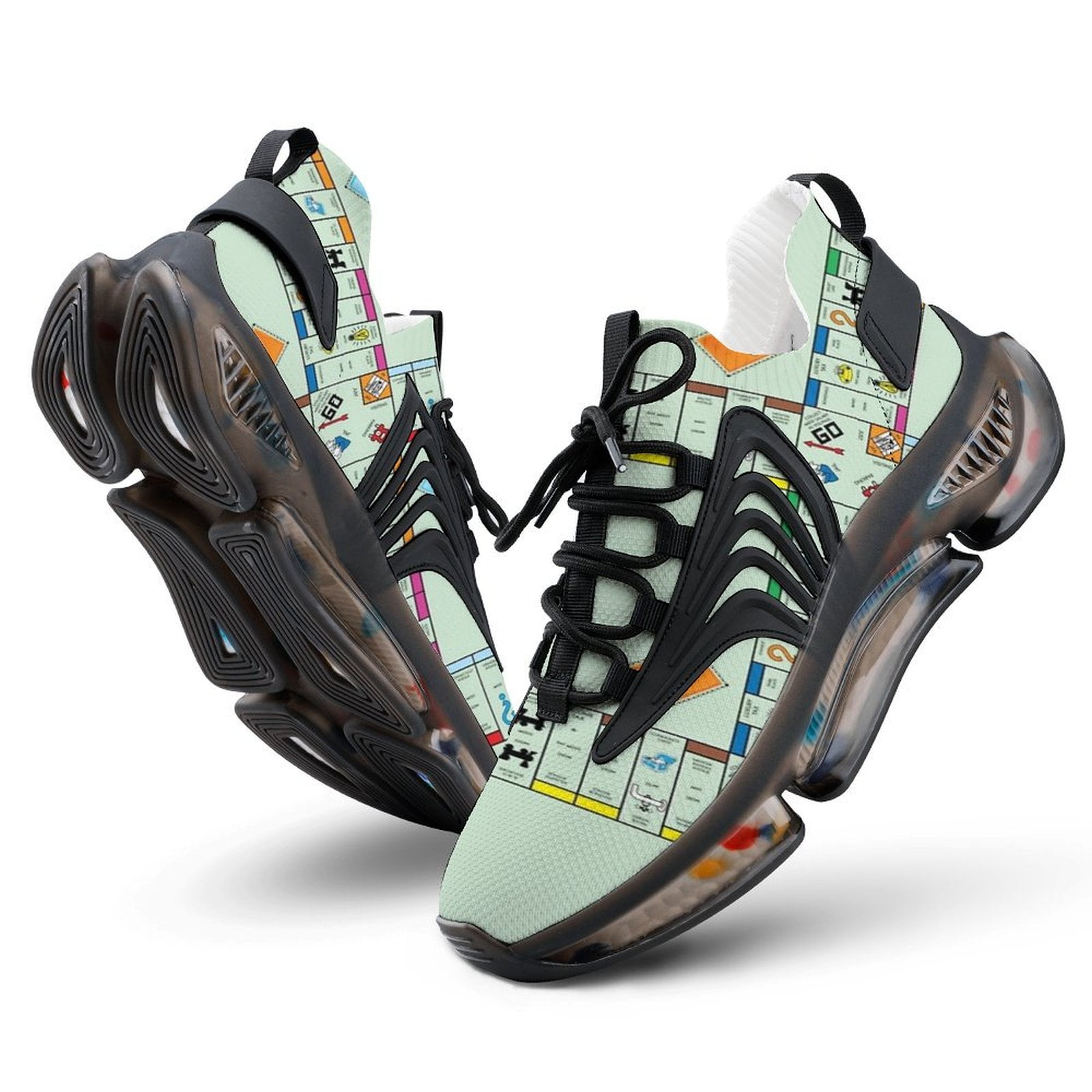 Board Game Board Monopoly Walking Shoes for Men Woman Lightweight ...