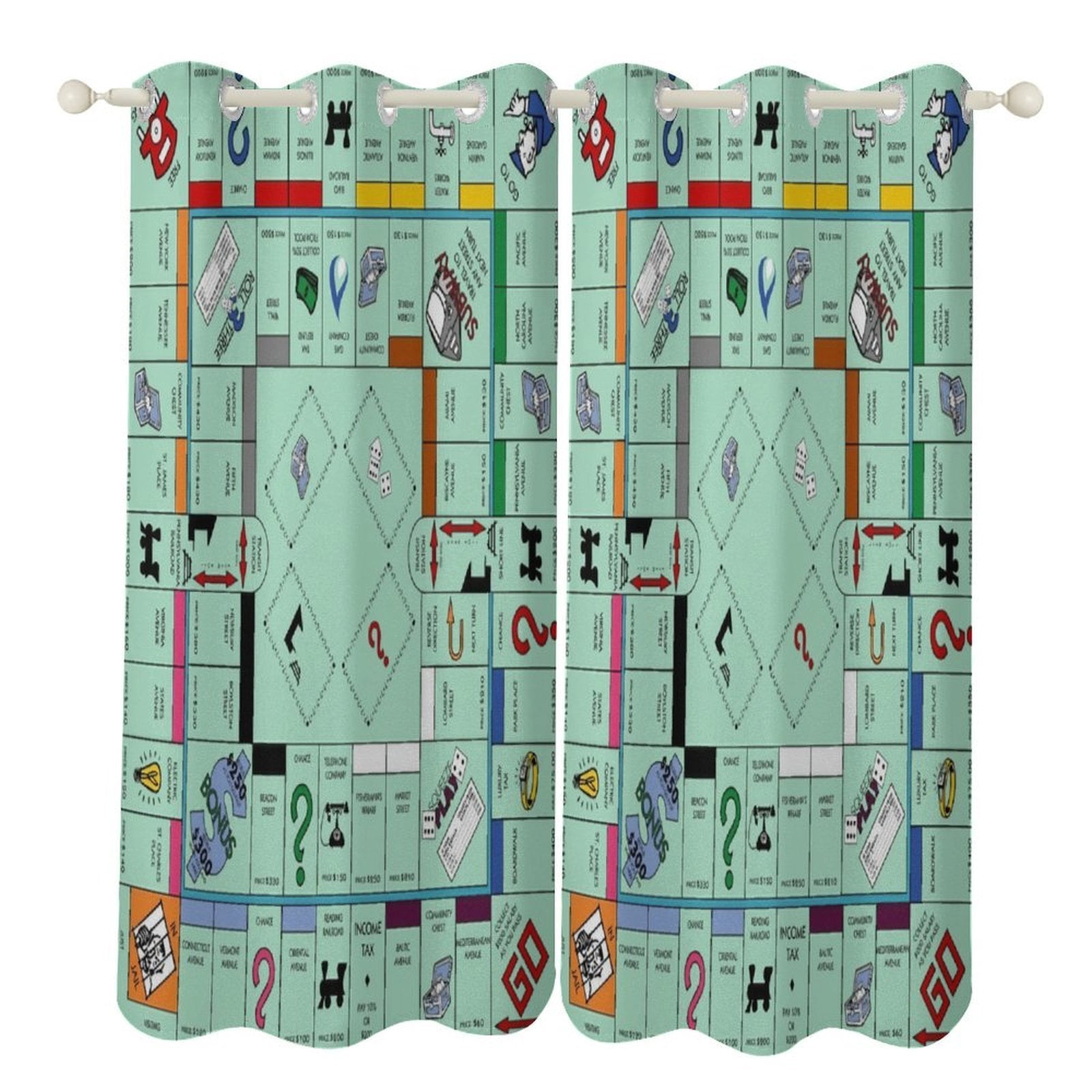 Board Game Board- Window Blackout Curtain 3d Printed Blackout Curtain ...