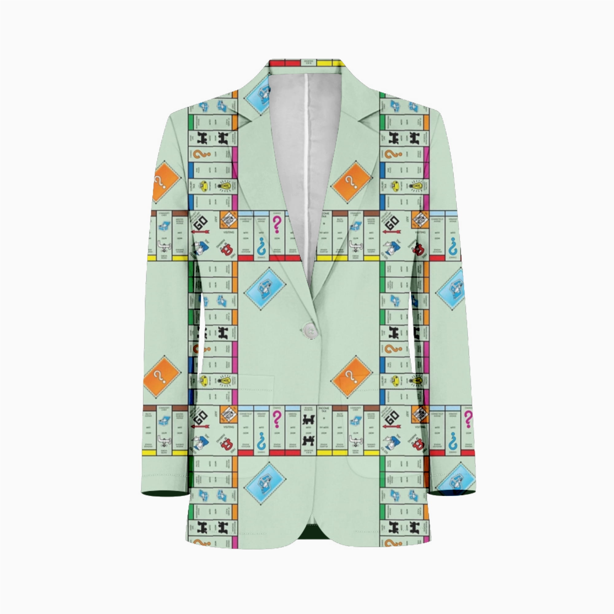 Board Game Board monopoly Customized Men's Suits full man Shawl Collar ...