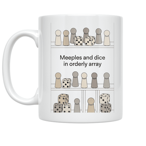 Board Game Shelf Design - Board Game Enthusiast - 11 oz Ceramic Coffee ...