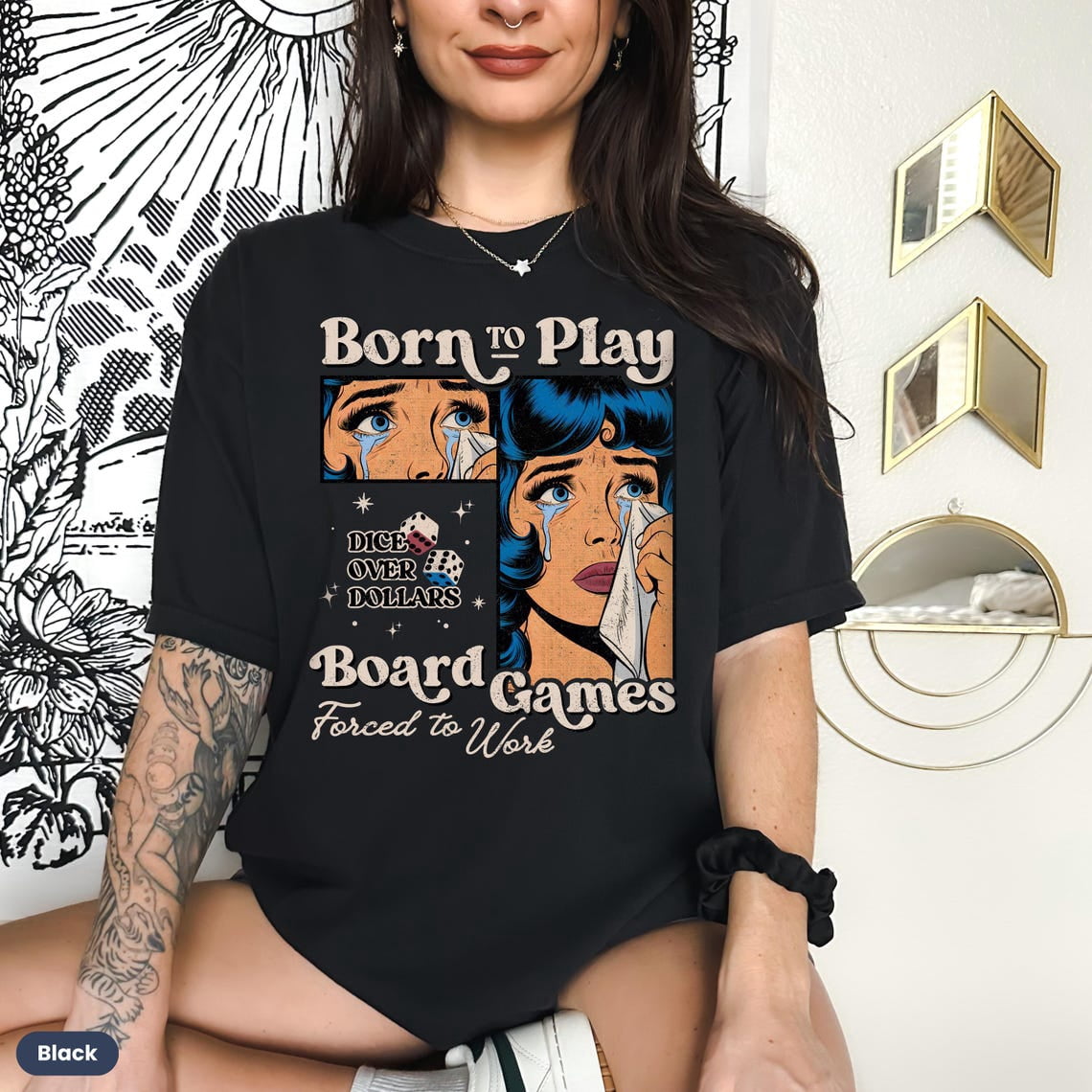 Board Game Shirt, Board Game Gift, Born To Play Board Games Forced To ...