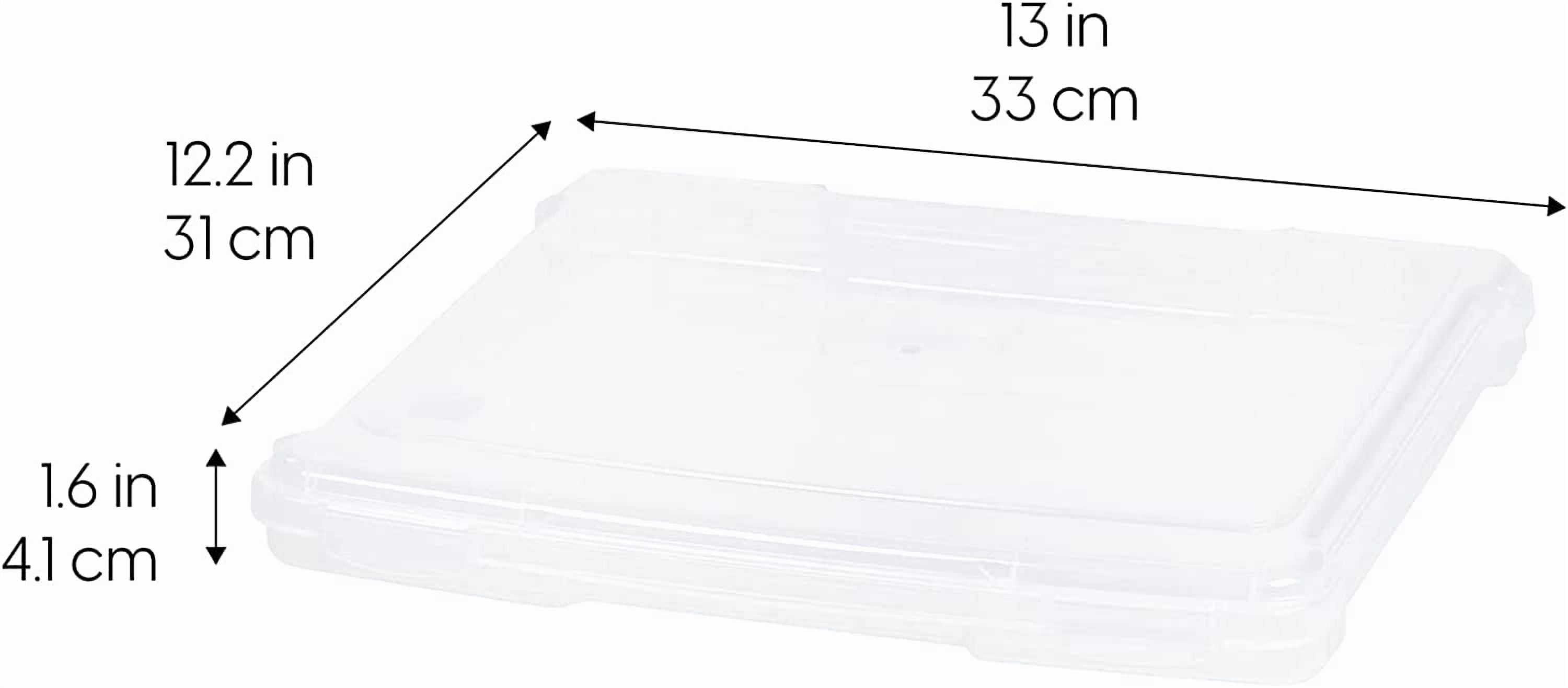 Board Game Storage Craft Organizer Box with Snap-Tight Latch Lid, 10 ...