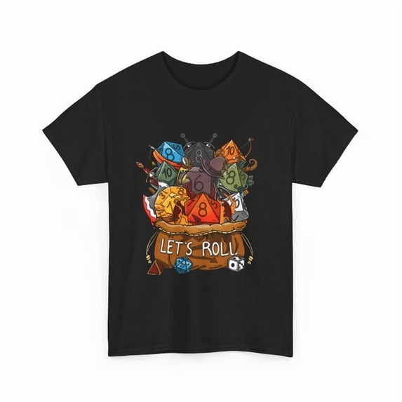 Board Game T-Shirt S-5XL, Roll Dice Shirt, Let'S Roll Shirt, Rpg Dice ...