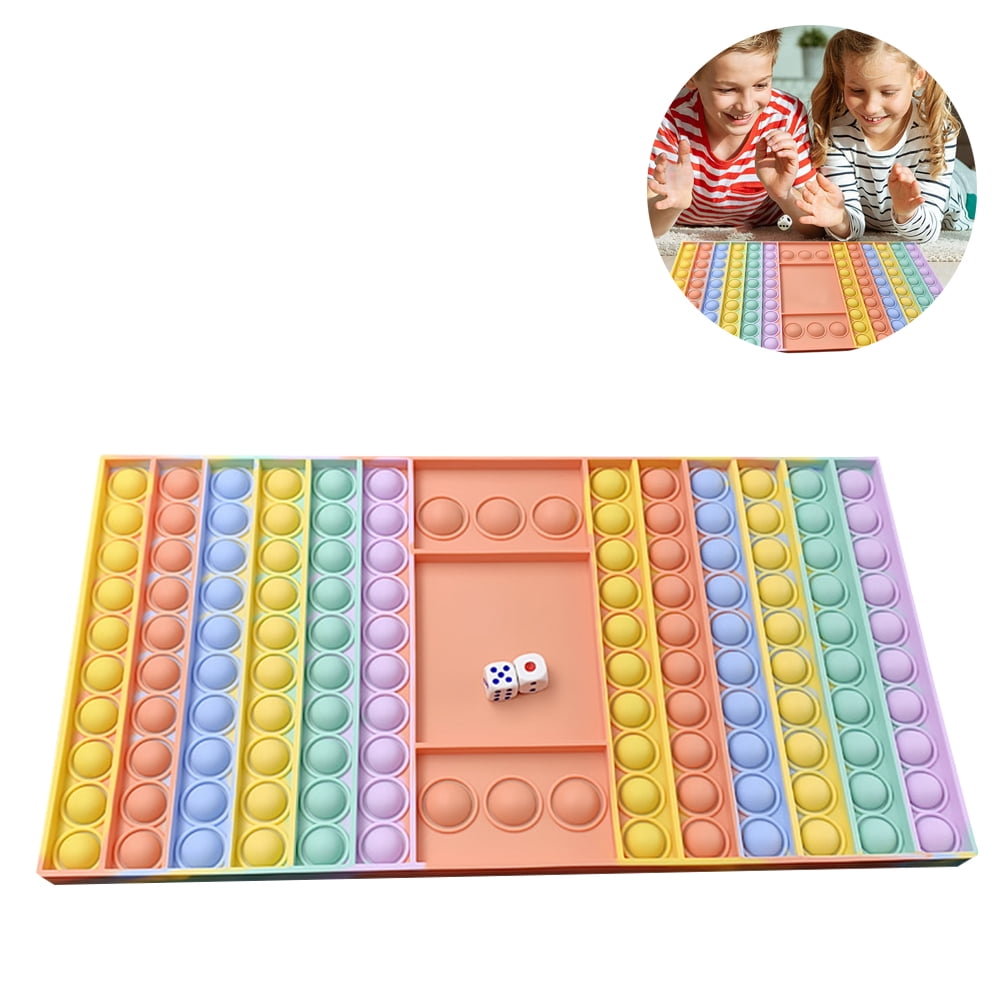 Board Game Toys Giant Rainbow Chess Game Board with Dice, Giant ...