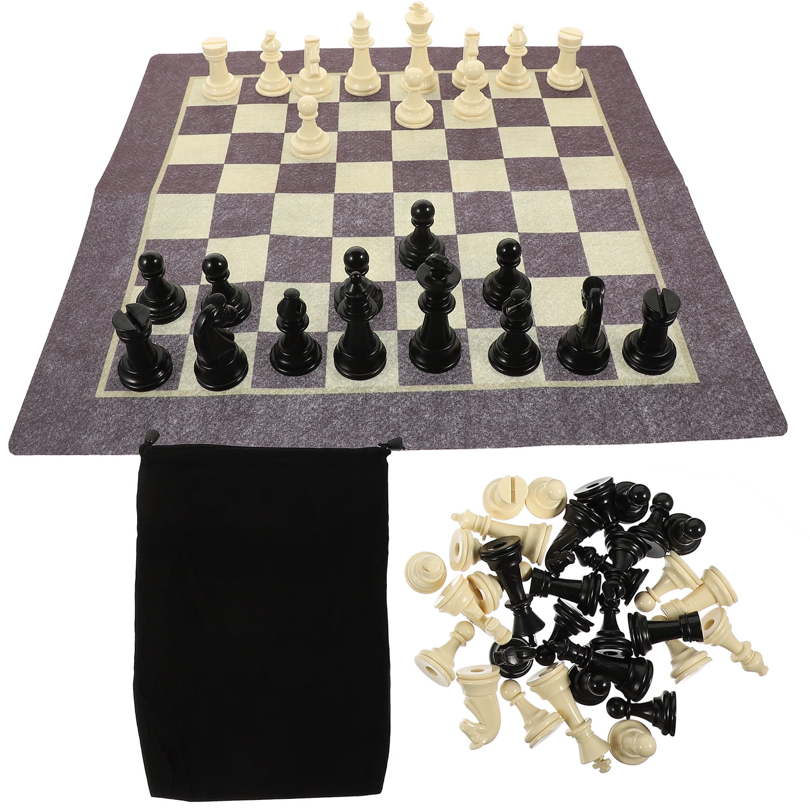 Board Game Toys Plastic Chess Interactive Chess Comapct Chessboard ...