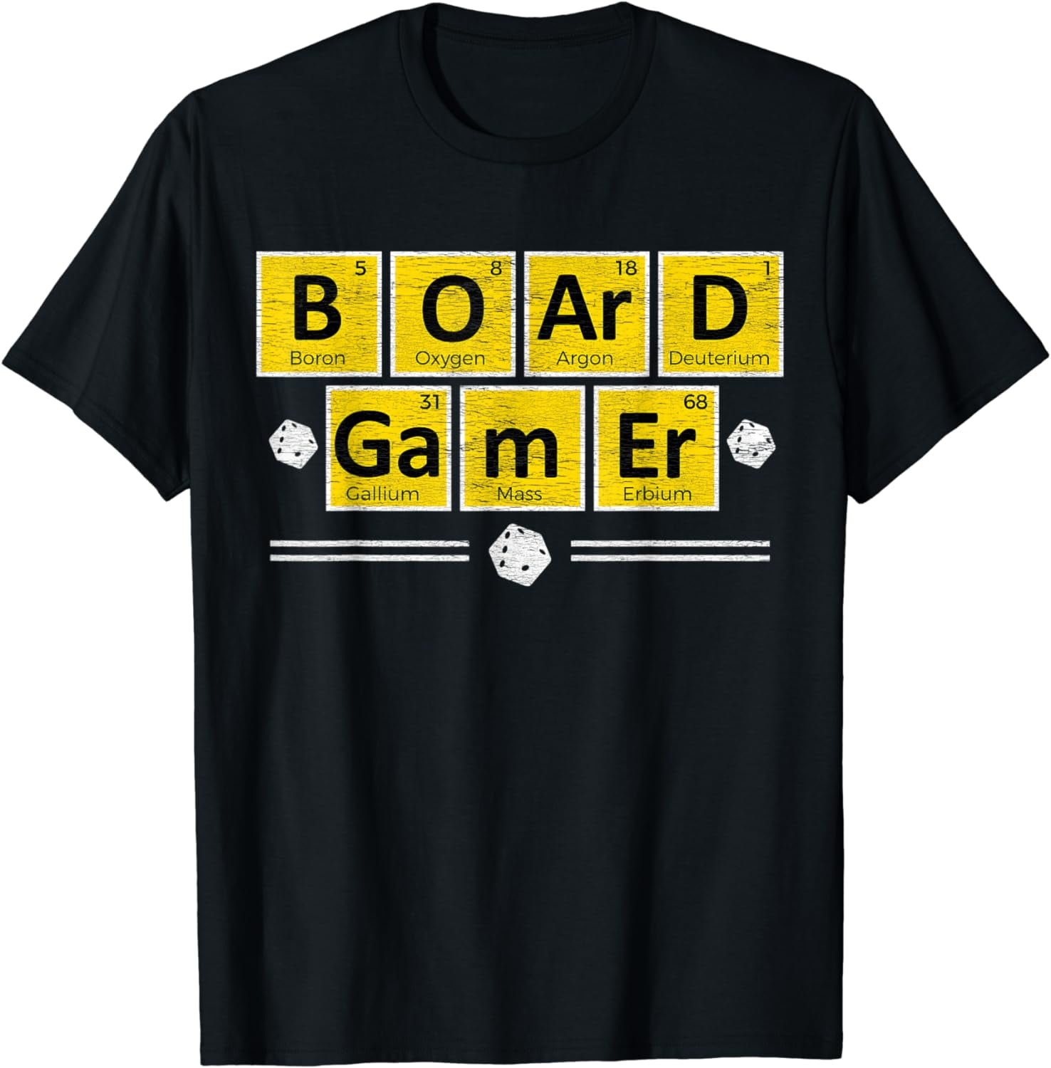 Board Gamer Periodic Table Science Lover Gift T-Shirt - Walmart.com