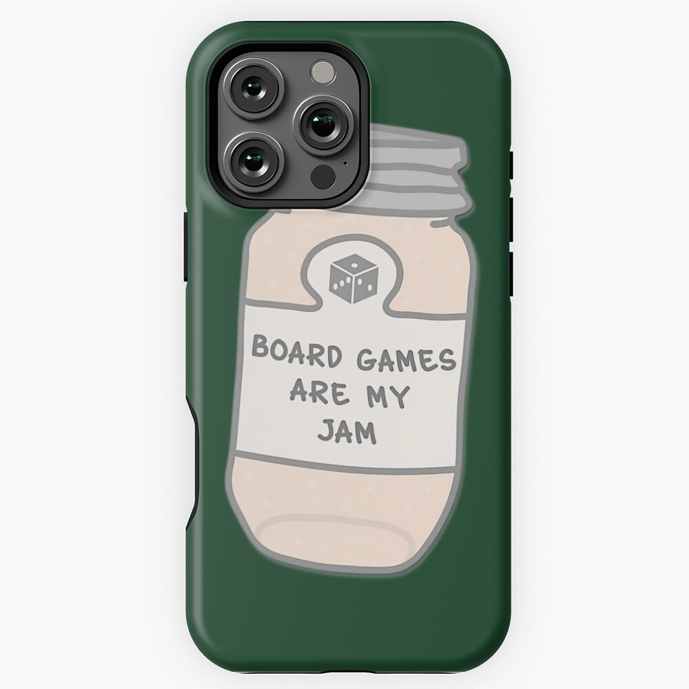 Board Games Jam Jar Dice Design Art iPhone Case 17 16 15 14 13 12 11 ...