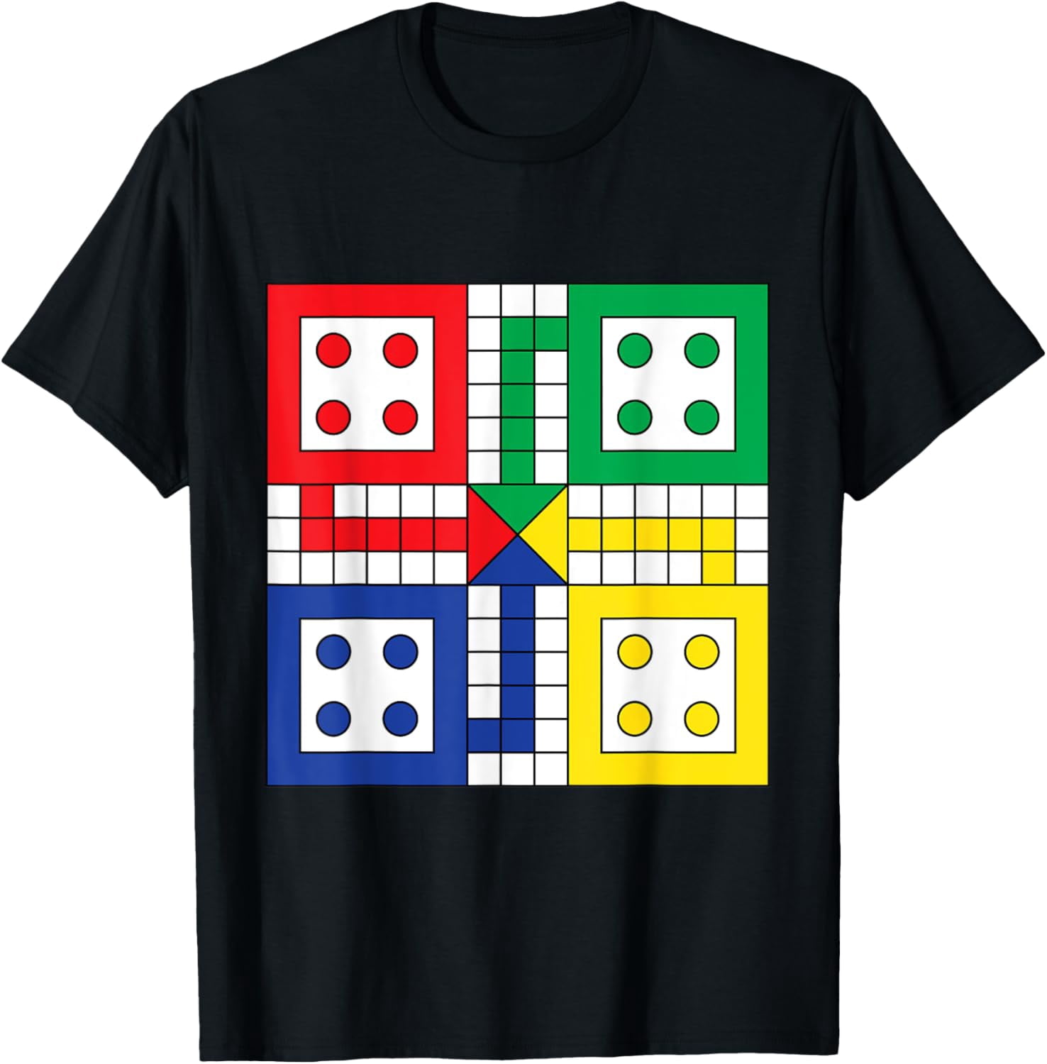 Board Games Play Ludo On Your Shirts Illustration Graphic T-Shirt men ...