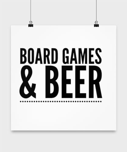 Board Games Poster Board games and beer Board Games Poster, Wall Art ...
