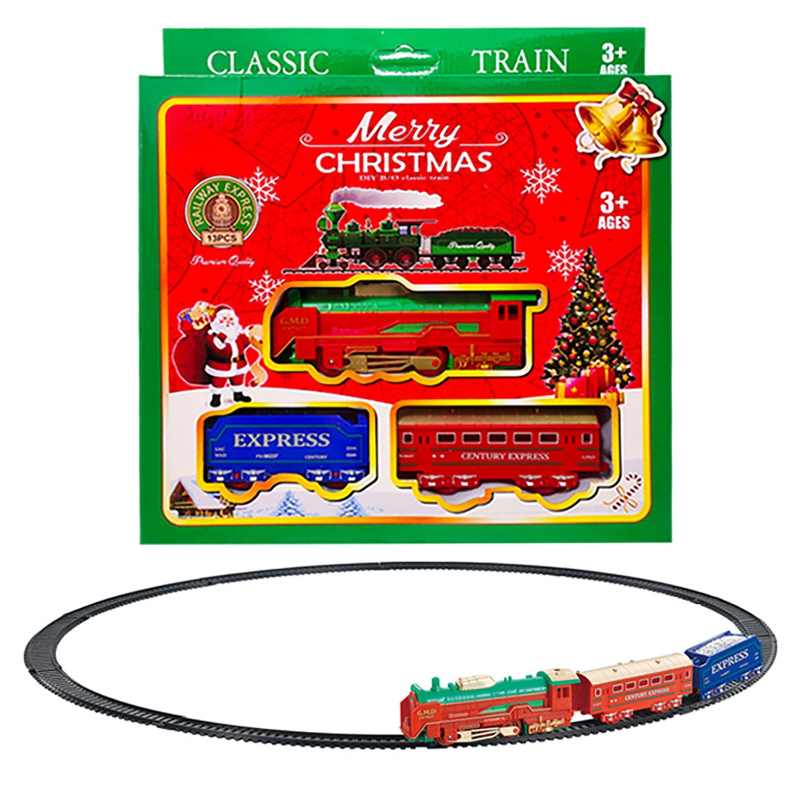 Board Games for Toddlers 1-2 Christmas Electric Train Set, 216cm ...