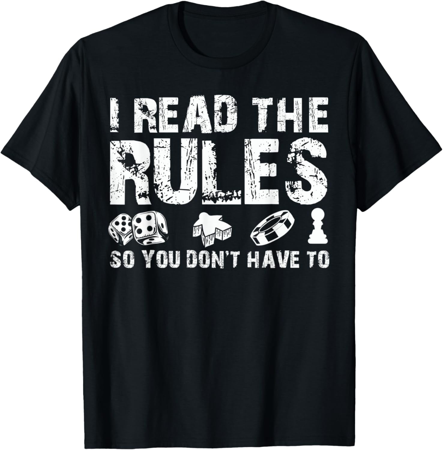 Board Games Vintage Game Night Men Women I Read The Rules T-Shirt ...