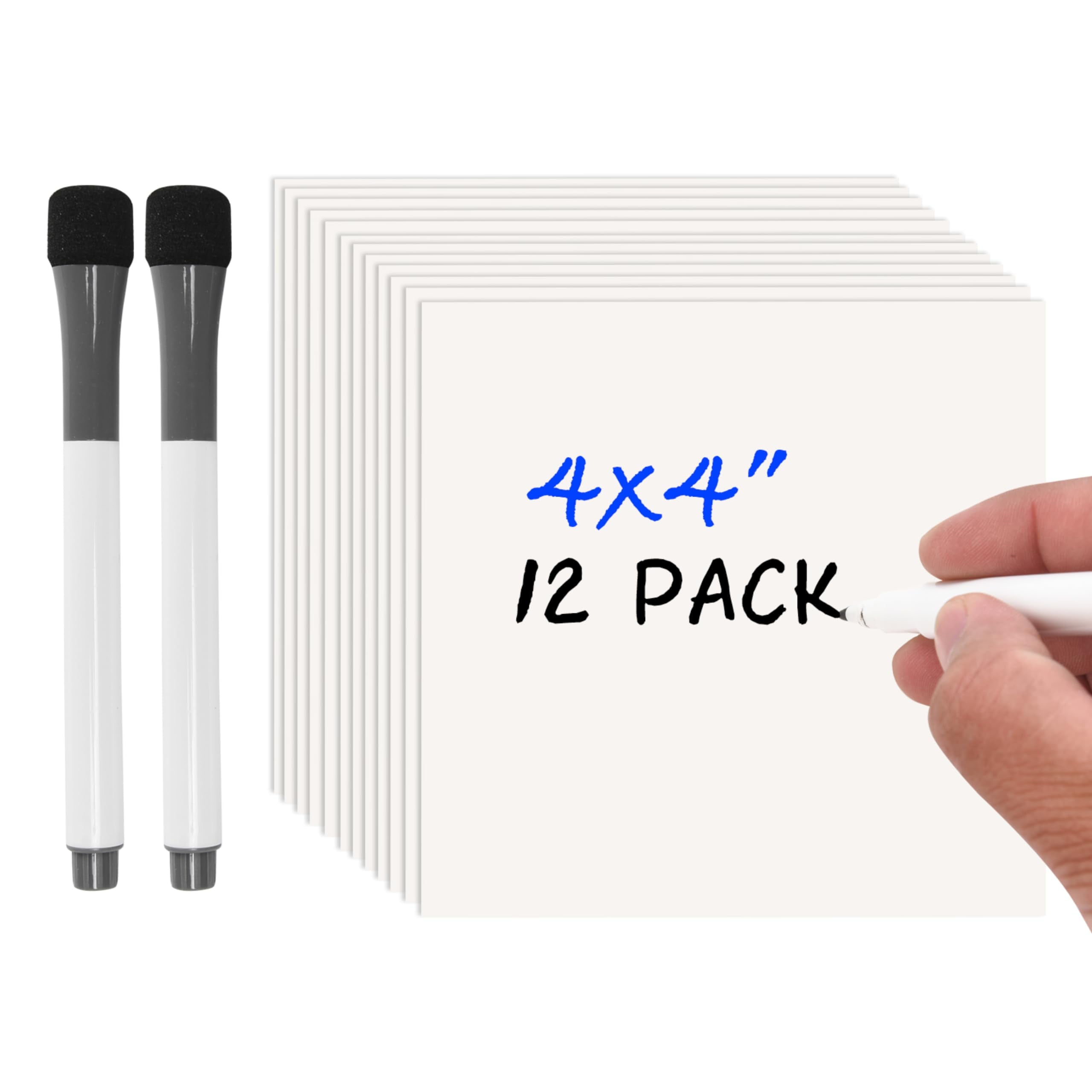 Board Geeks 12-Piece Dry Erase Sticky Notes Set - Reusable and Smudge ...