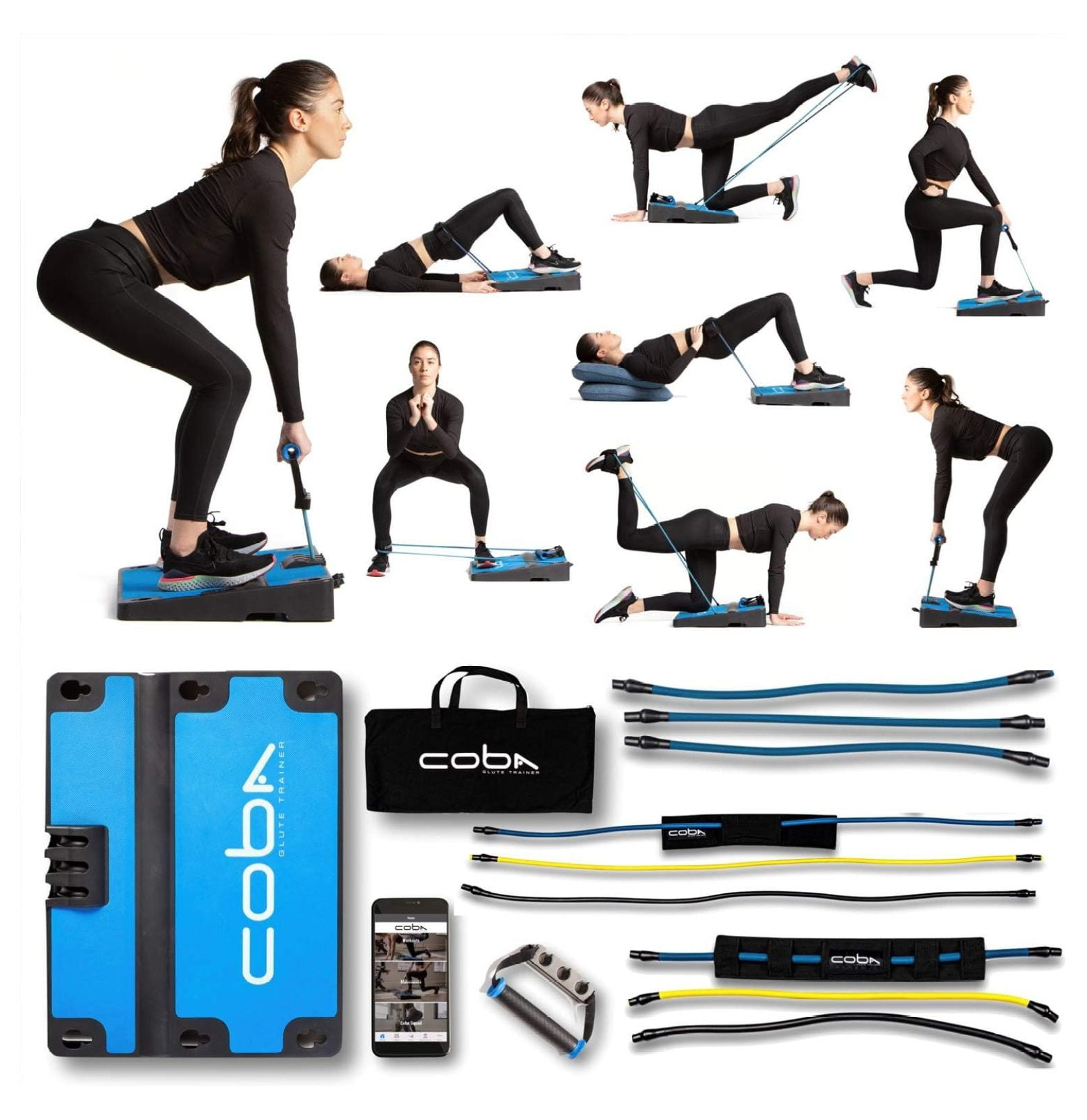 Board Glute Trainer - Full Home Workout System, , Booty, Arm & Glute ...