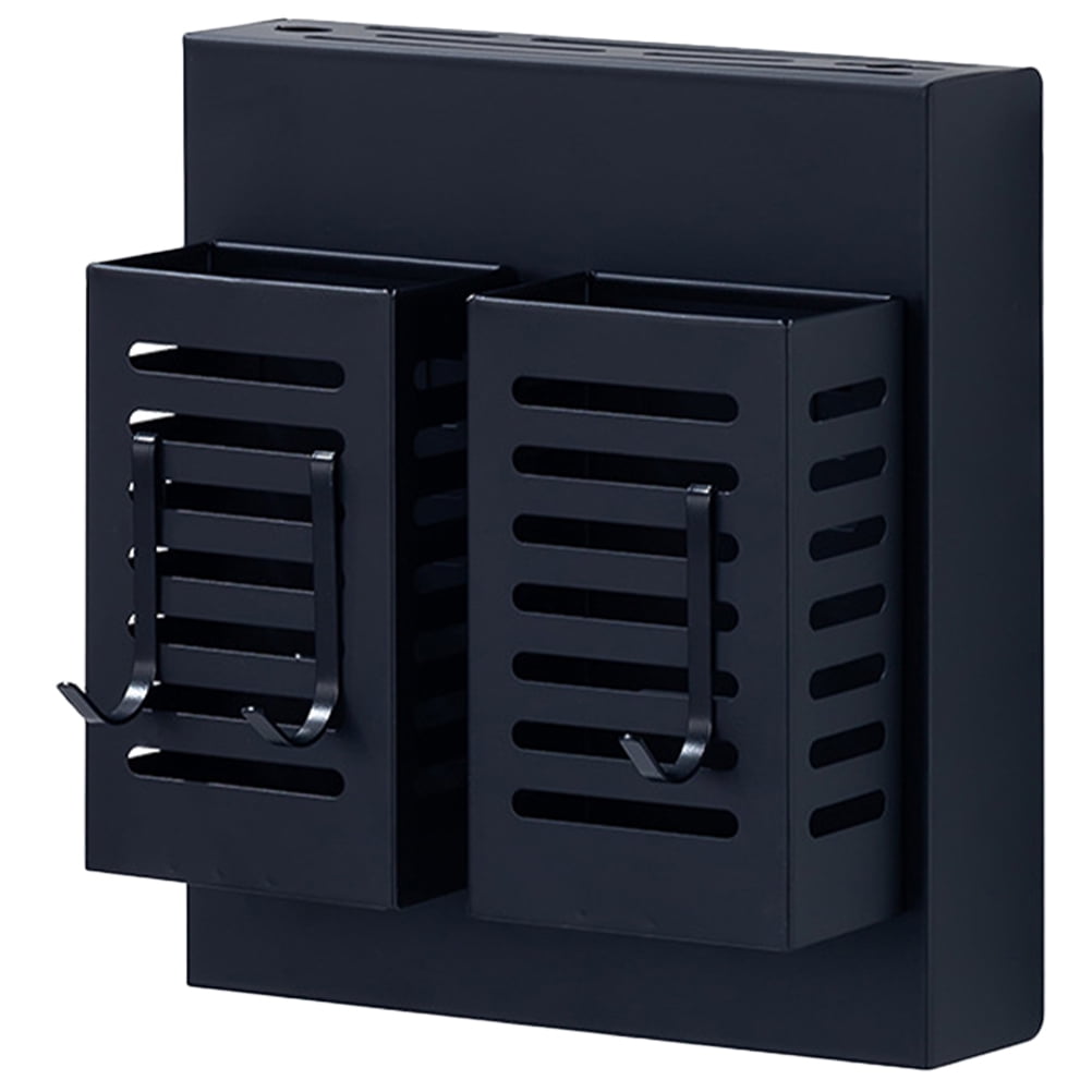 FONDOTIN Kitchen Cutlery Racks Black Stainless Steel 1Pcs 7.9x5.9x1.9In ...