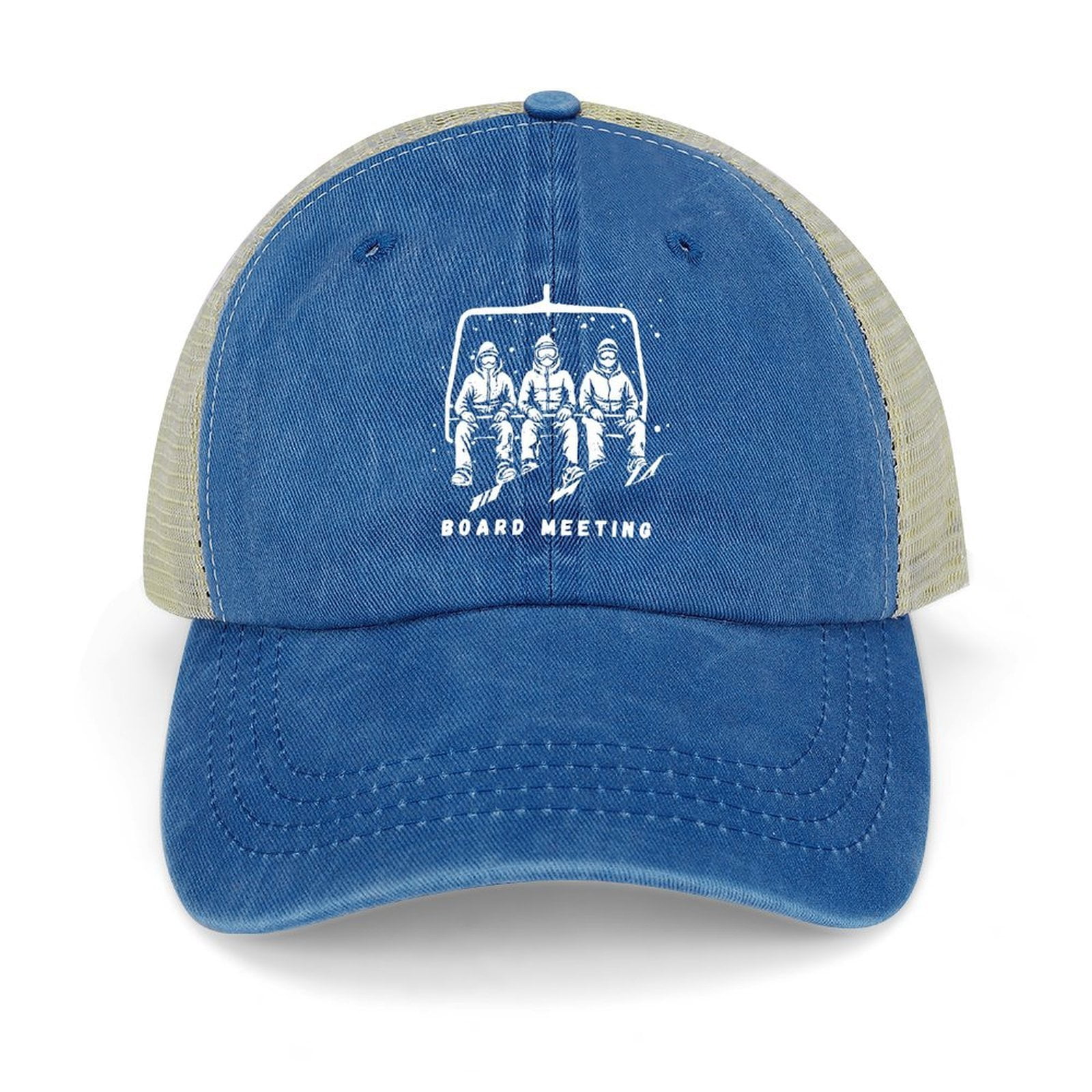 Board Meeting Dark Blue Baseball Cap for Men Women, Adjustable Snapback ...