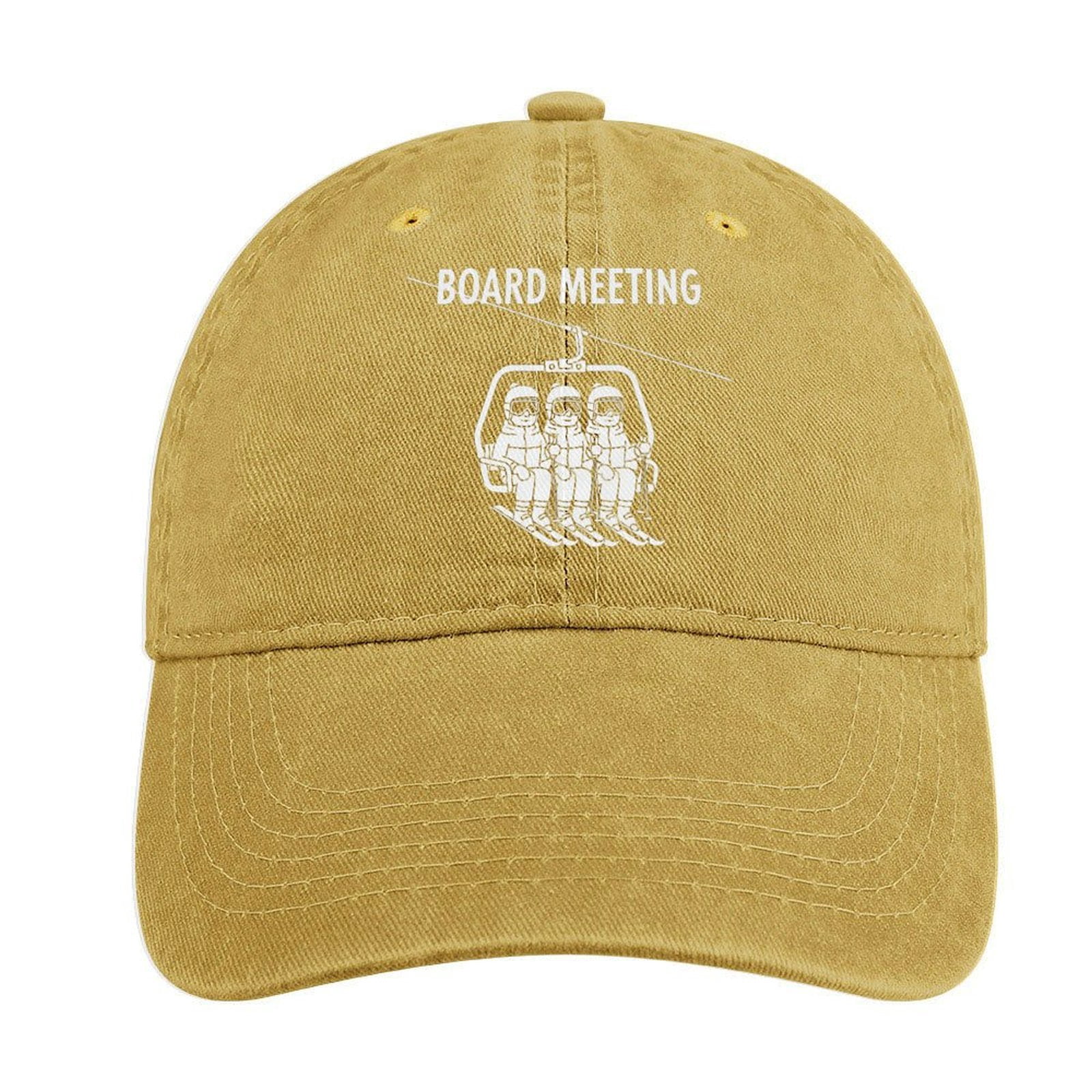 Board Meeting Sand Colour Baseball Cap for Men Women, Adjustable ...