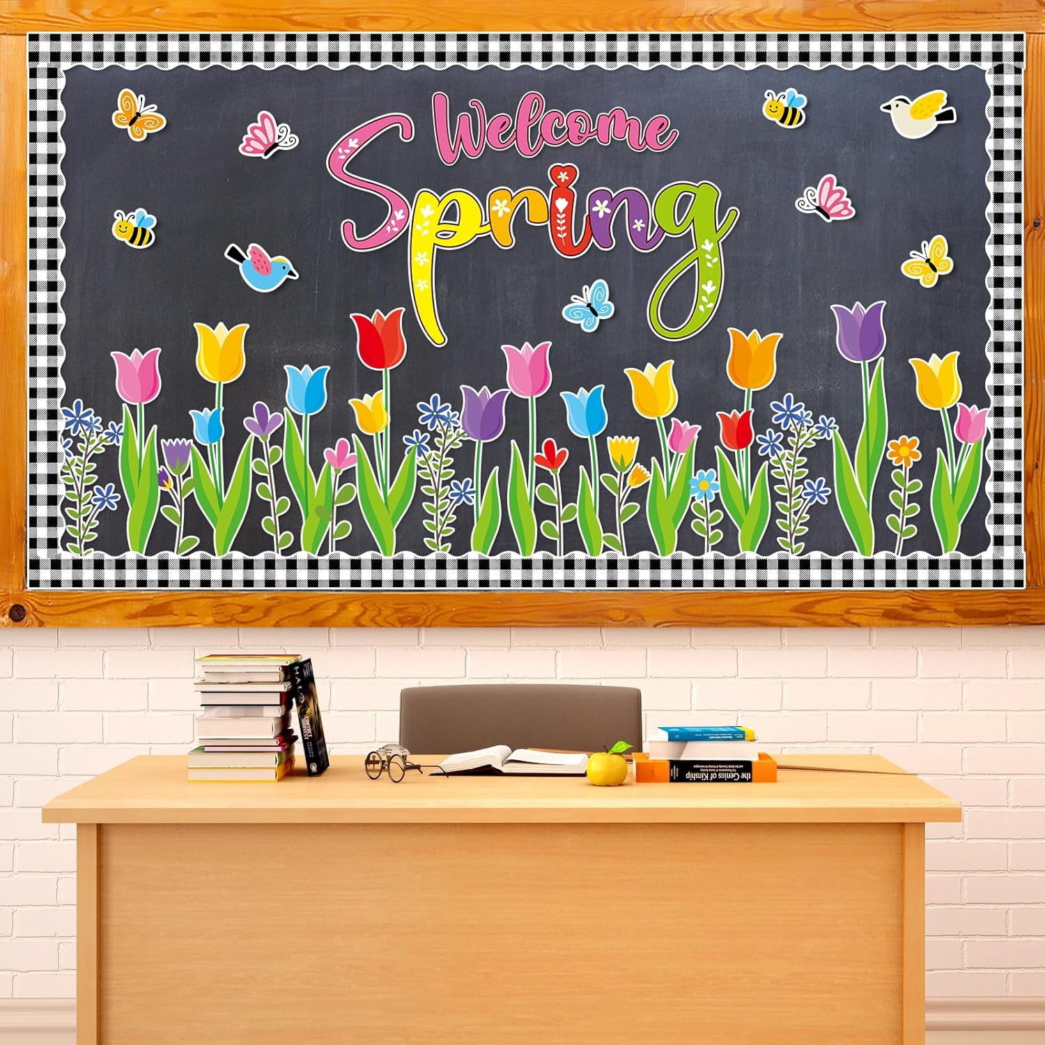 Board Set Classroom Decorations Mother's Day Tulip Flowers Cutouts ...