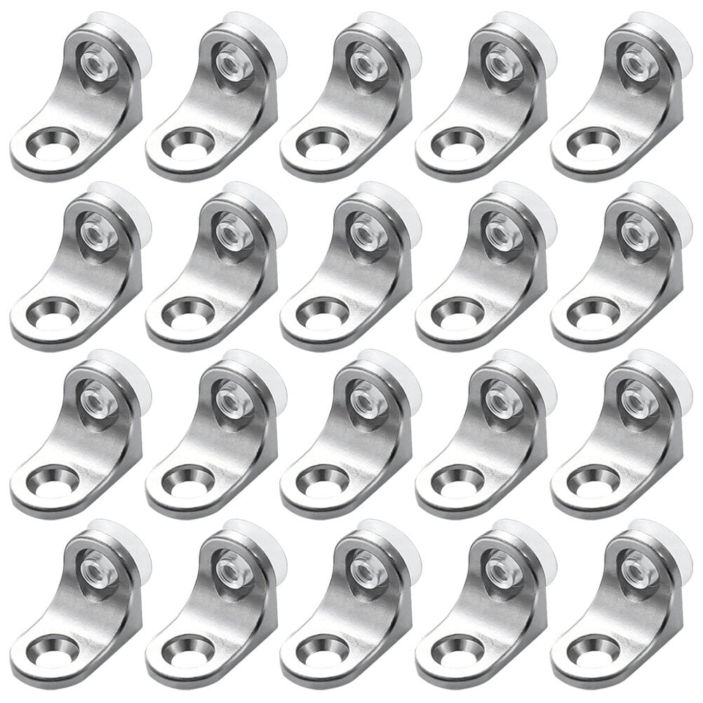 Board Support 20 Pcs Glass Mounting Bracket Pegs Book Shelves Suction ...