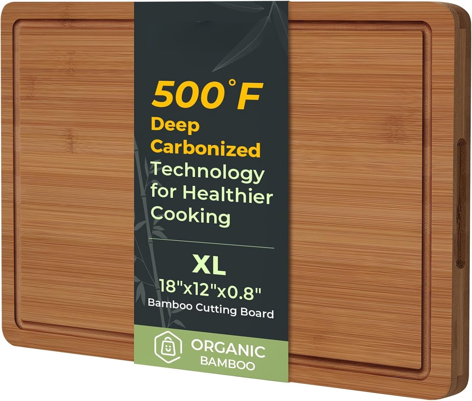 Board for Kitchen - 18 Inch XL Boards with Juice Groove and Handles ...