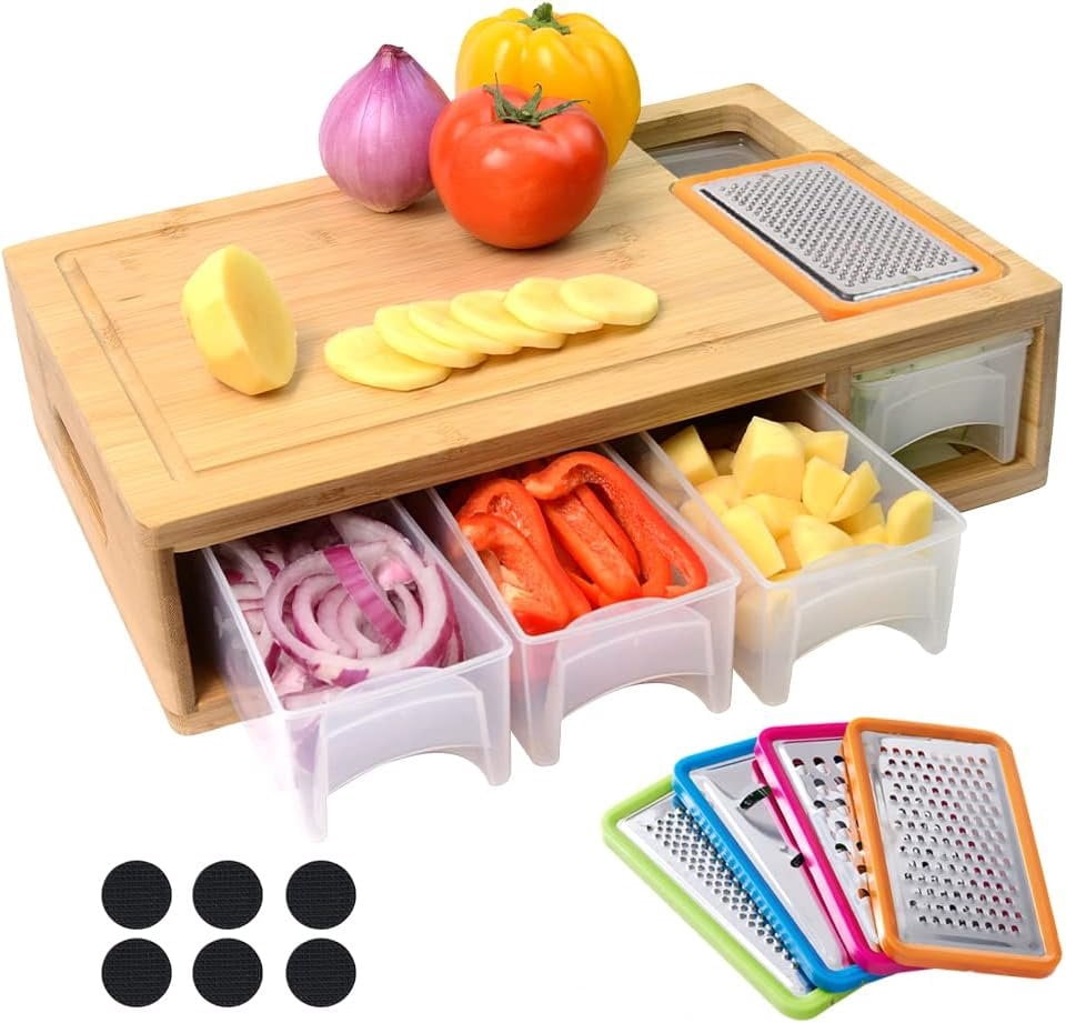 Board with Containers, , and Graters, Large Board with Containers ...
