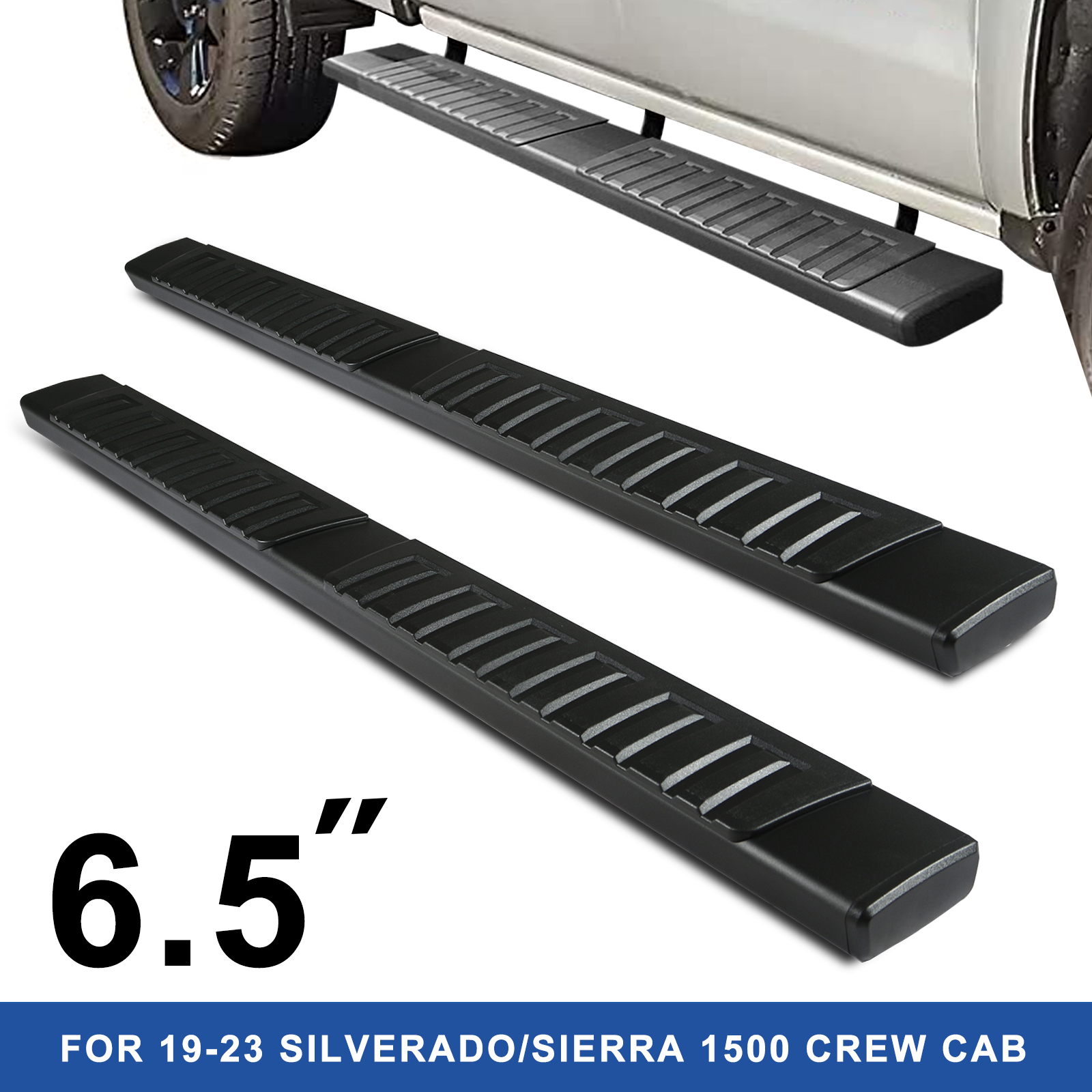 TAC Side Steps Running Boards Fit Chevy Silverado/GMC Sierra 2001-2018 ...