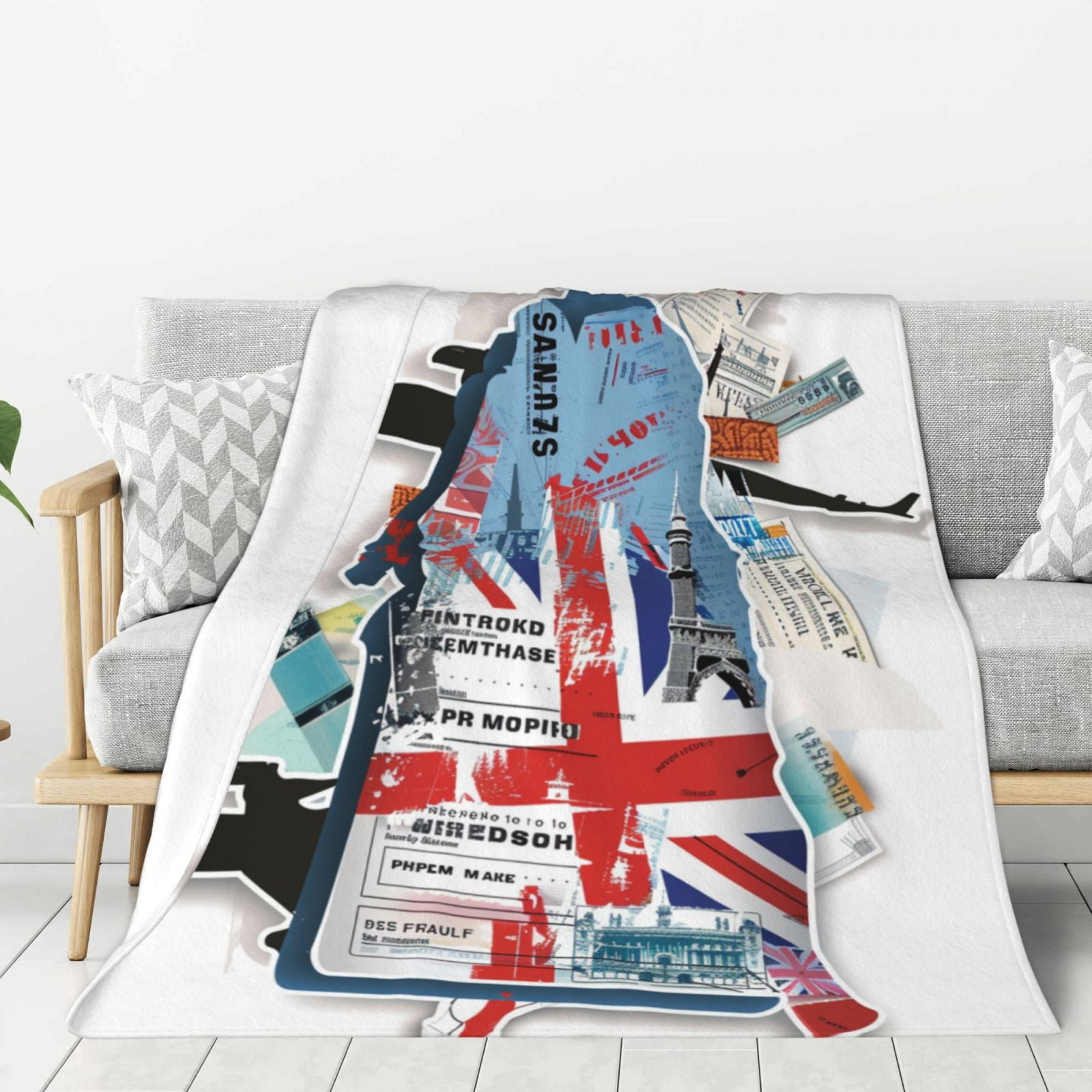 Boarding Card (9) Throw Blanket for Stylish Warm Winter Cabin Ultra ...