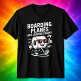 Boarding Planes Leaving Stains Funny Toilet Paper Travel T-Shirt, for ...