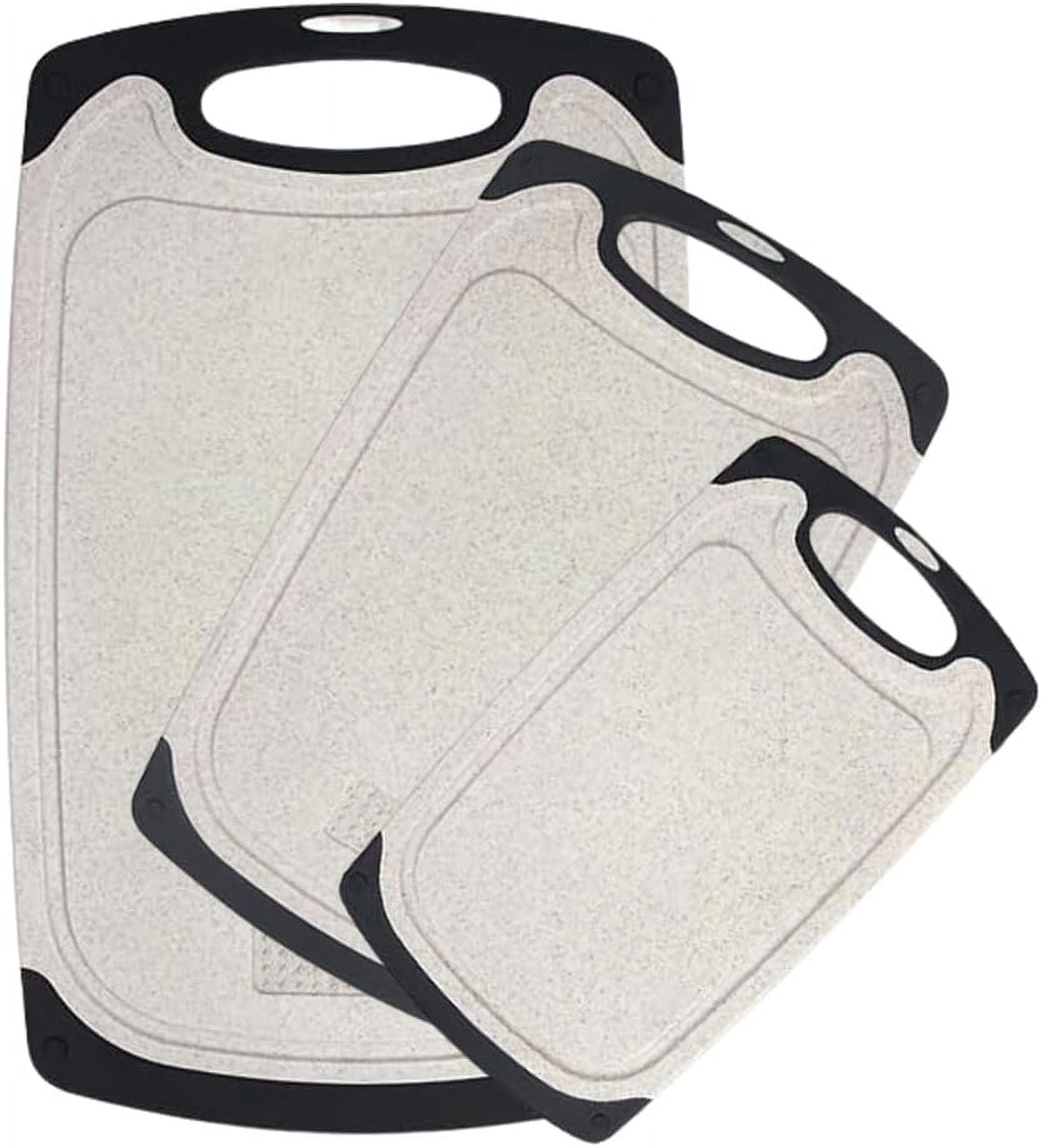 Boards for Kitchen, Chopping Board Set of 3 with Non-Slip , Juice ...
