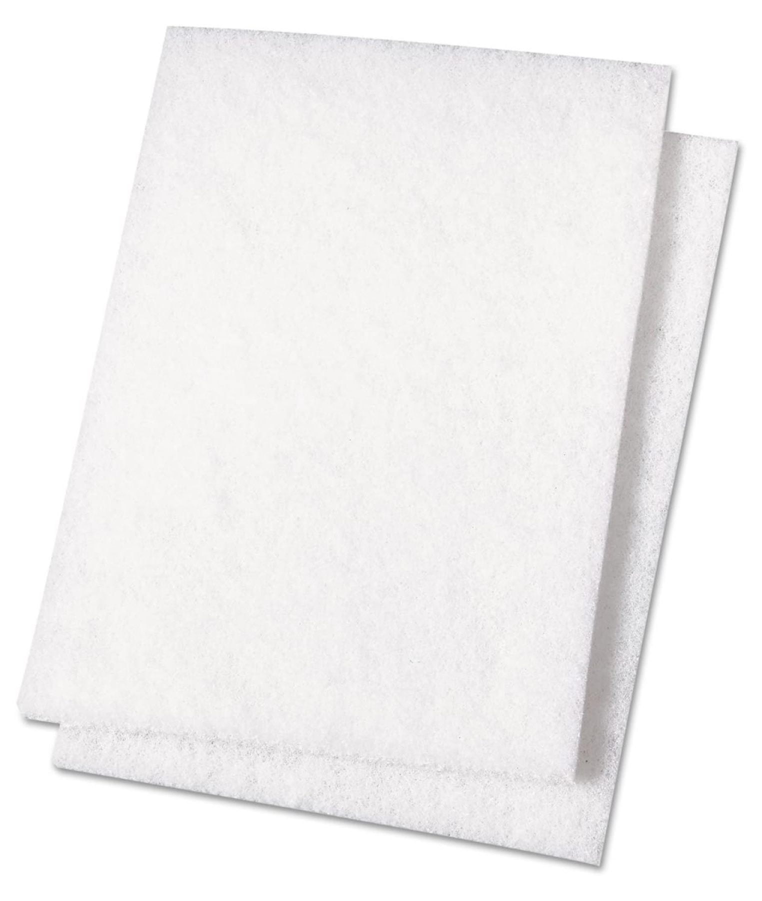 Boardwalk 198 Light Duty Scour Pads - White, 6x9 Inch - 20 Count - Non ...