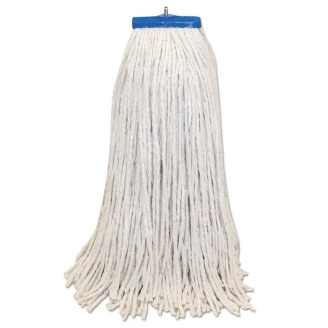 Boardwalk 24 oz Cotton Fiber Lie-Flat & Mop Head - White - 12 Per ...