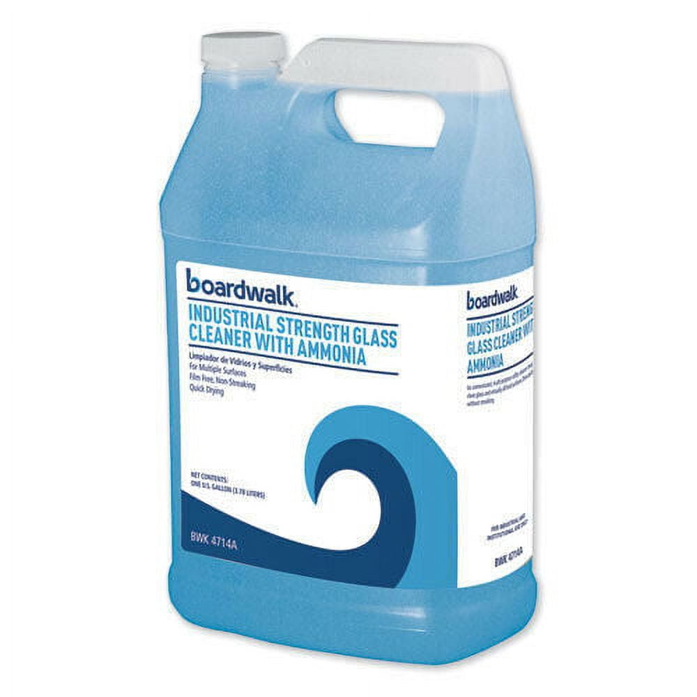 Boardwalk 4/CT 1 gal Industrial Strength Glass Cleaner w/Ammonia ...
