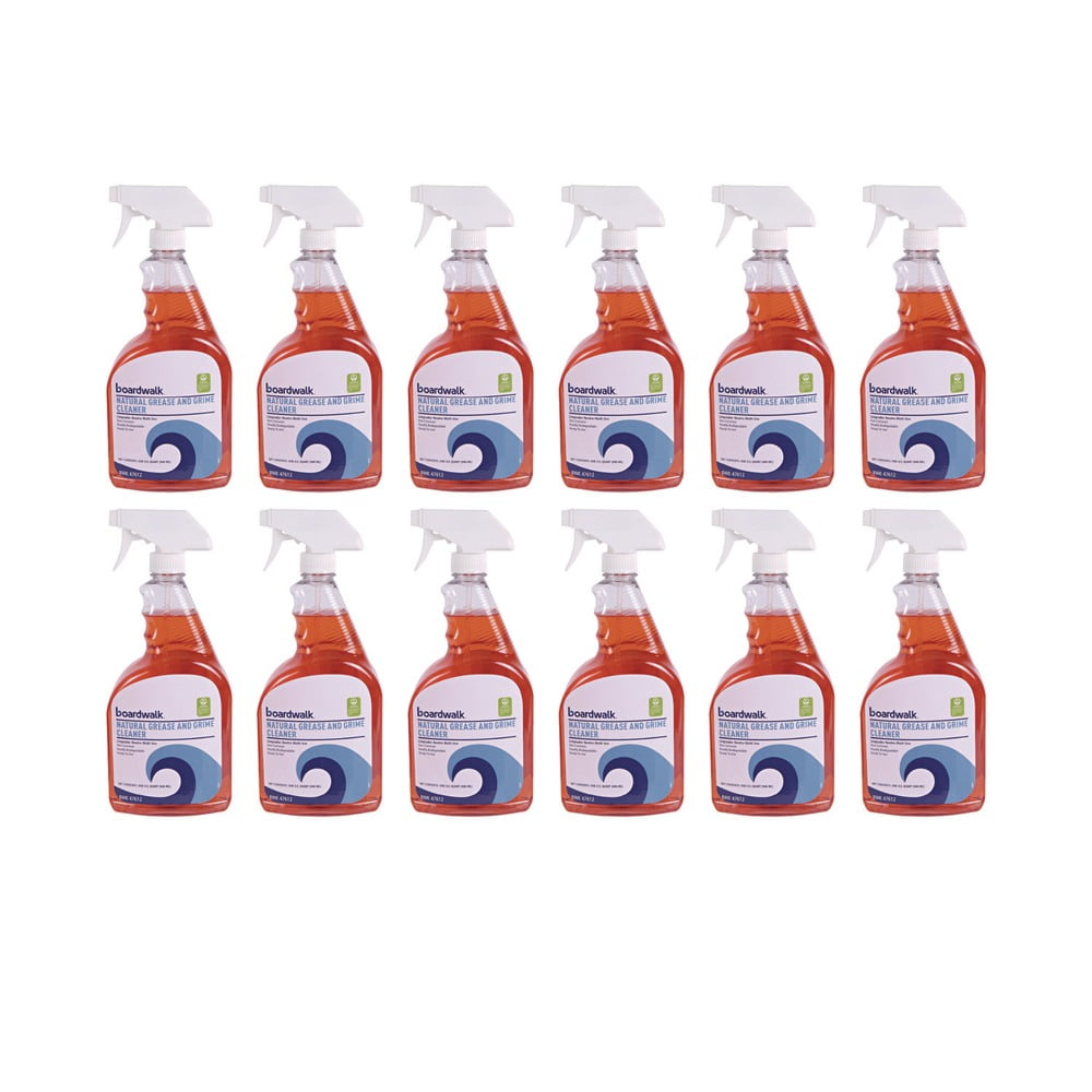 Boardwalk 951100-12ESSN 32 oz. Natural Grease and Grime Cleaner Spray ...