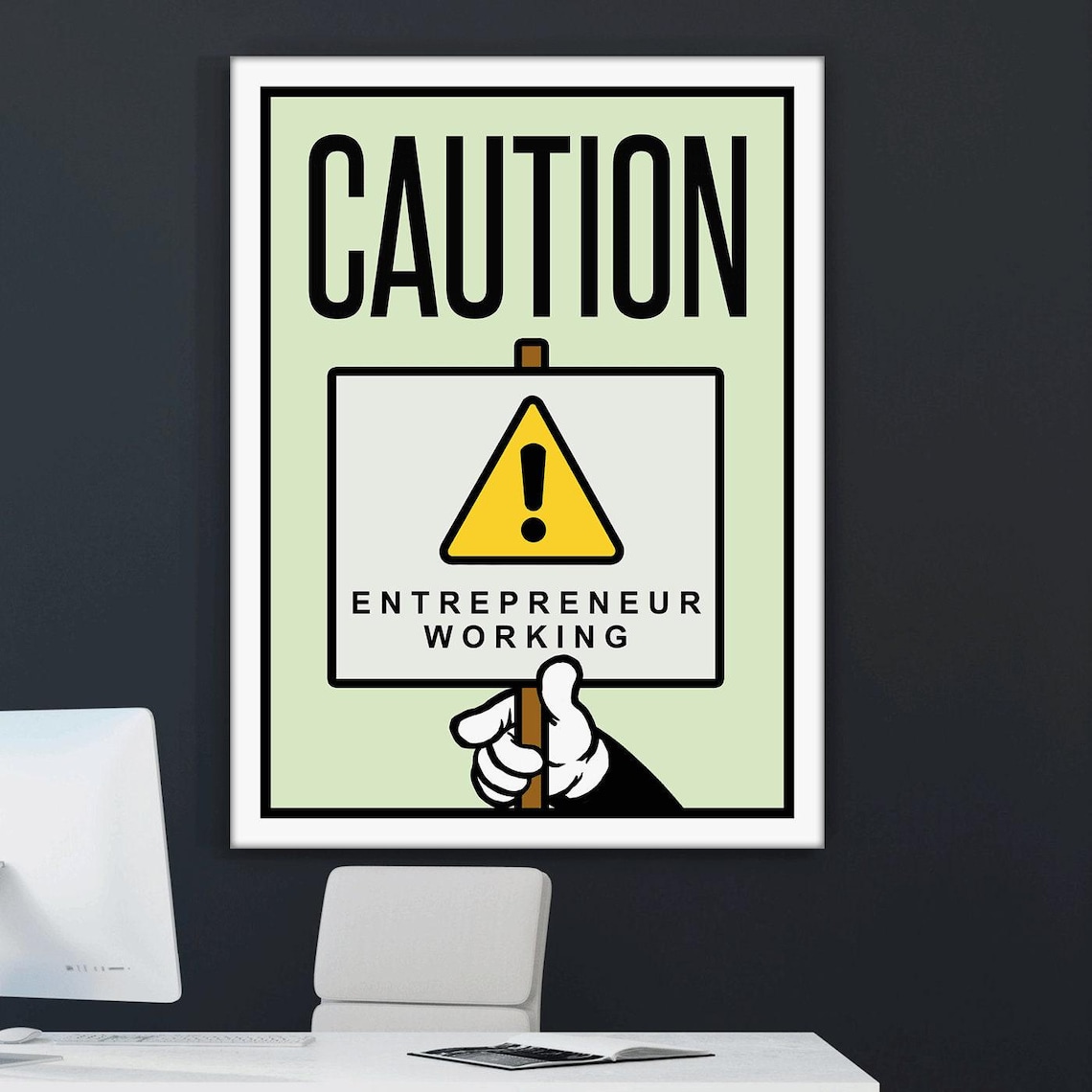 Boardwalk Art Poster Motivational Office Decor Entrepreneurship Quotes ...