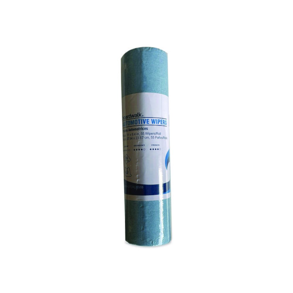 Boardwalk Automotive Wiper Rolls, 9.4 x 11, Blue, 55/Roll, 30 Rolls ...