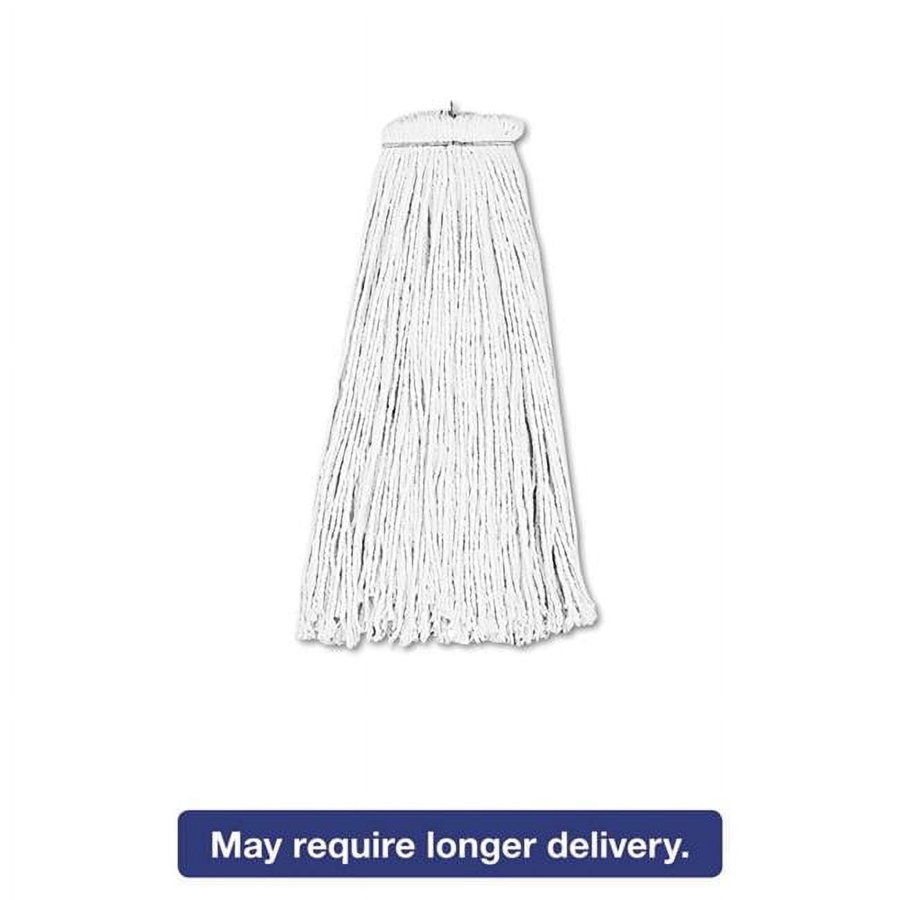 Boardwalk BW 16 oz Cut End Lie Flat Wet Rayon Mop Head - White ...