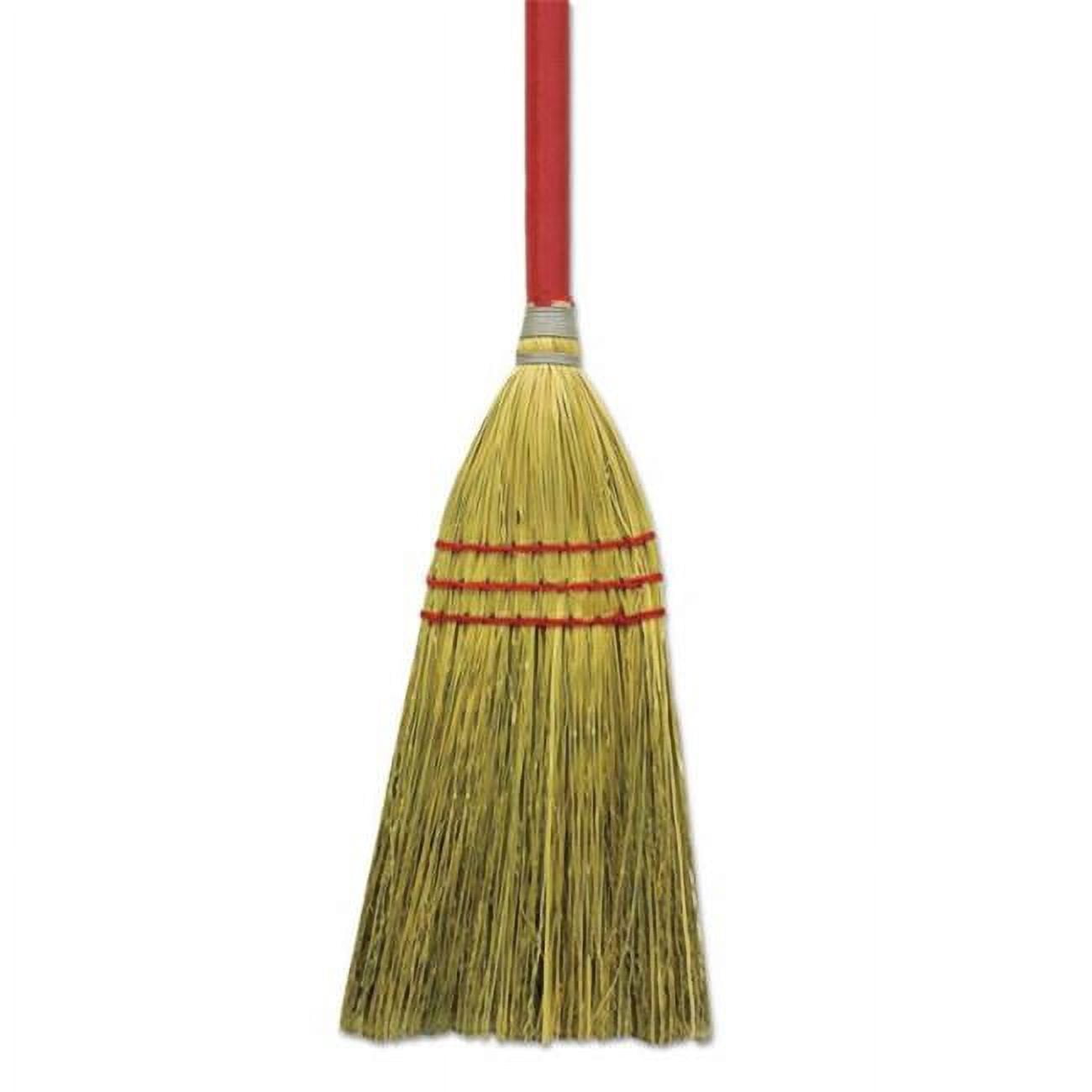 Boardwalk BW Corn & Fiber Lobby Brooms - Gray & Natural - 48 in. - 12 ...