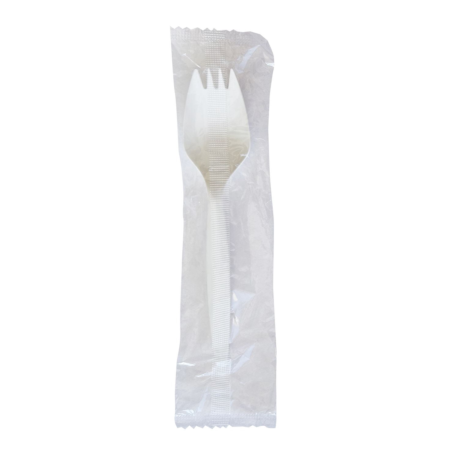 Boardwalk Mediumweight Wrapped Polypropylene Spork, White, 1000-Count ...