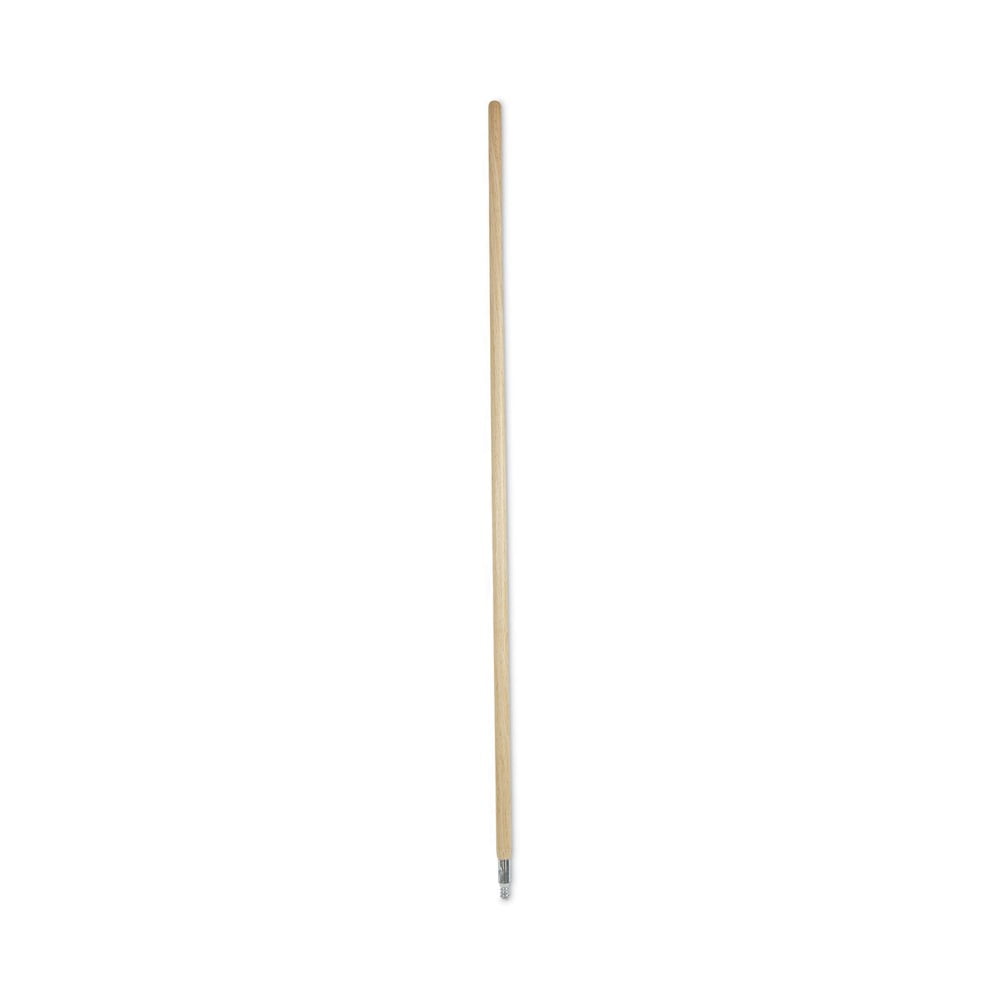 Boardwalk BWK138 1.13 in. x 60 in. Metal Tip Threaded Hardwood Broom ...
