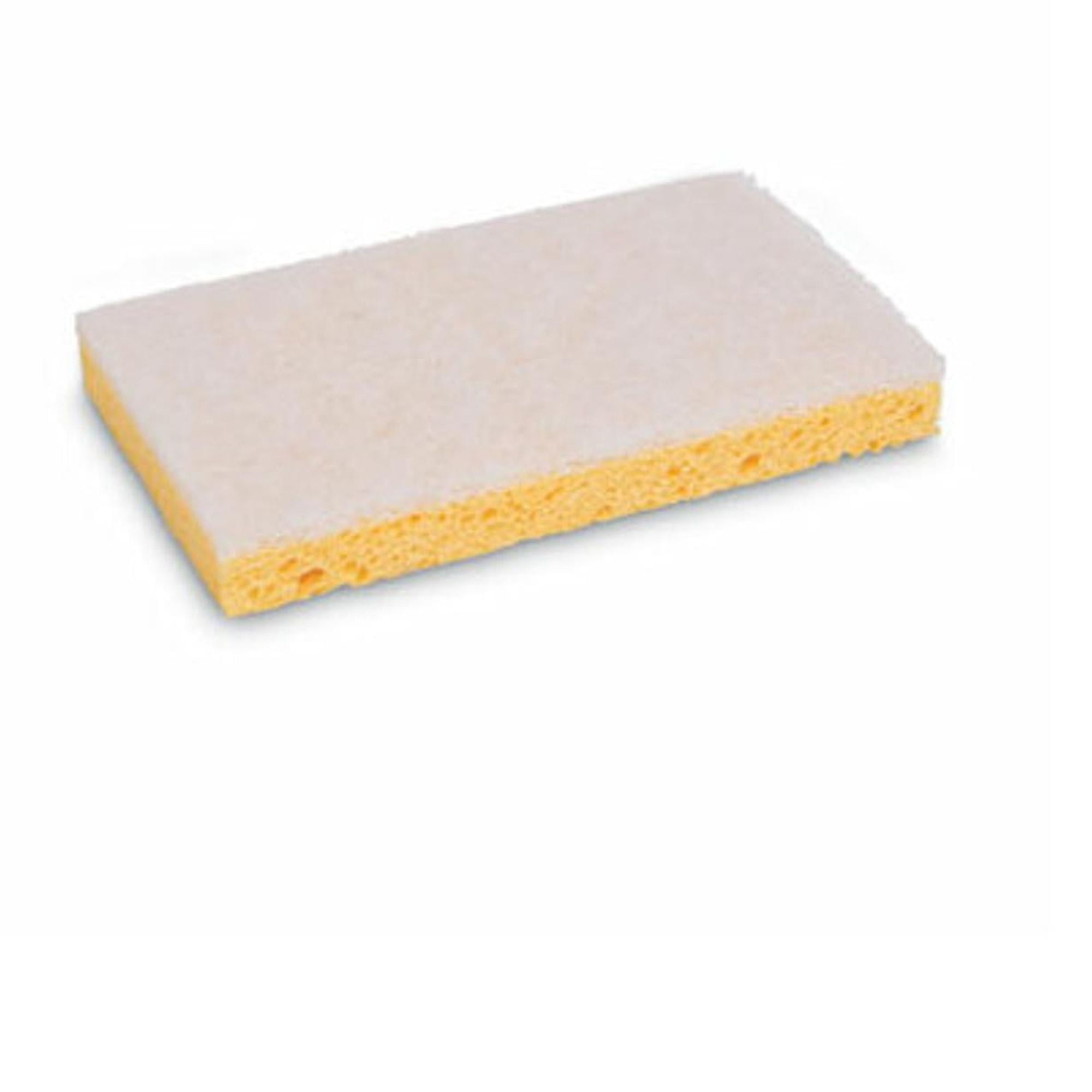 Boardwalk Scrubbing Sponge, Yellow & White, Dual-Action, 3.6x6.1x0.7 ...