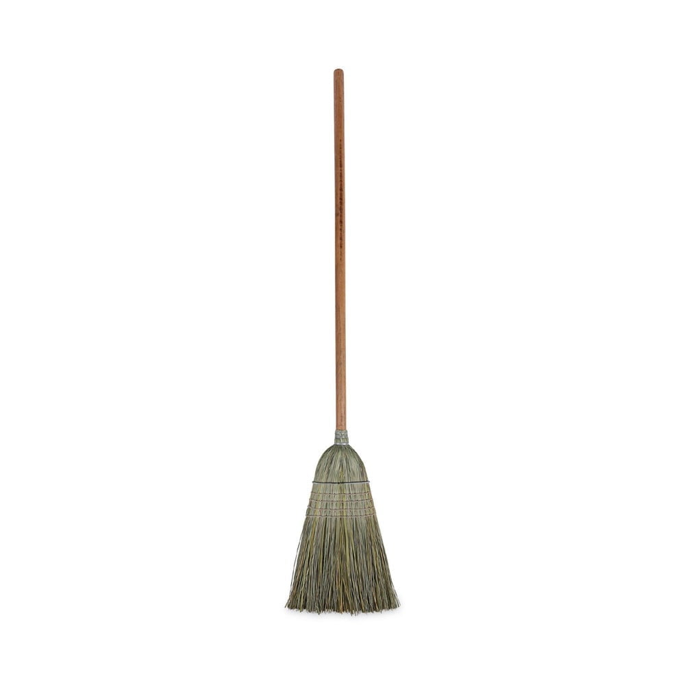 Boardwalk Warehouse Broom Corn Fiber Bristles 42" Wood Handle Natural ...
