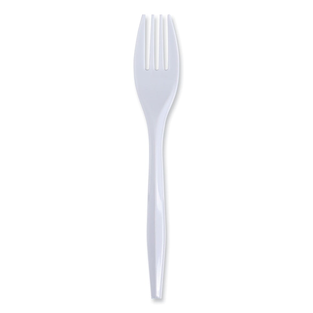 Boardwalk BWKFORKIW Mediumweight Wrapped Polypropylene Fork Cutlery ...