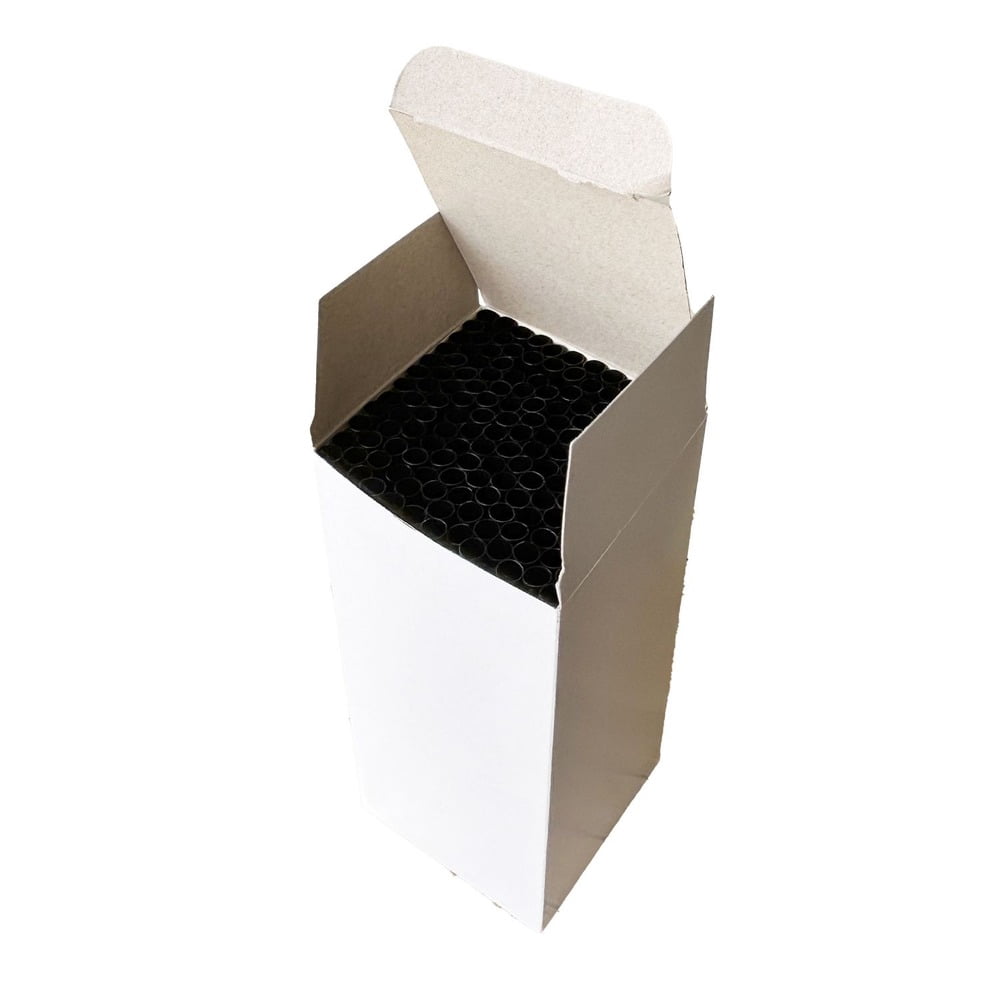 7.75 in. Wrapped Giant Polypropylene Straws - Black (7200/Carton ...