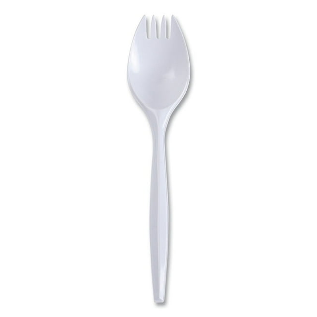 Boardwalk BWKSPRKMWPPWIW Mediumweight Wrapped Polypropylene Spork ...